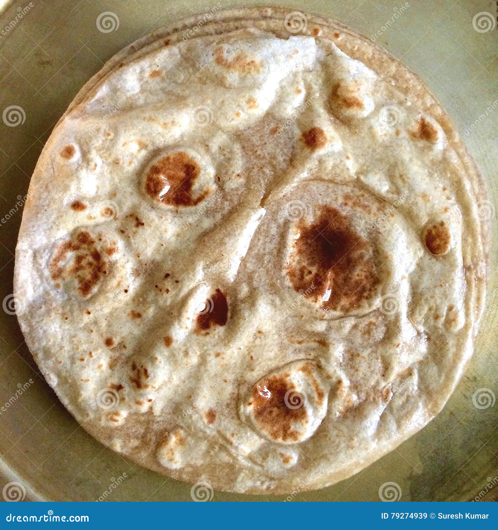 Butter chapatis stock image. Image of chapatis, dinner - 79274939