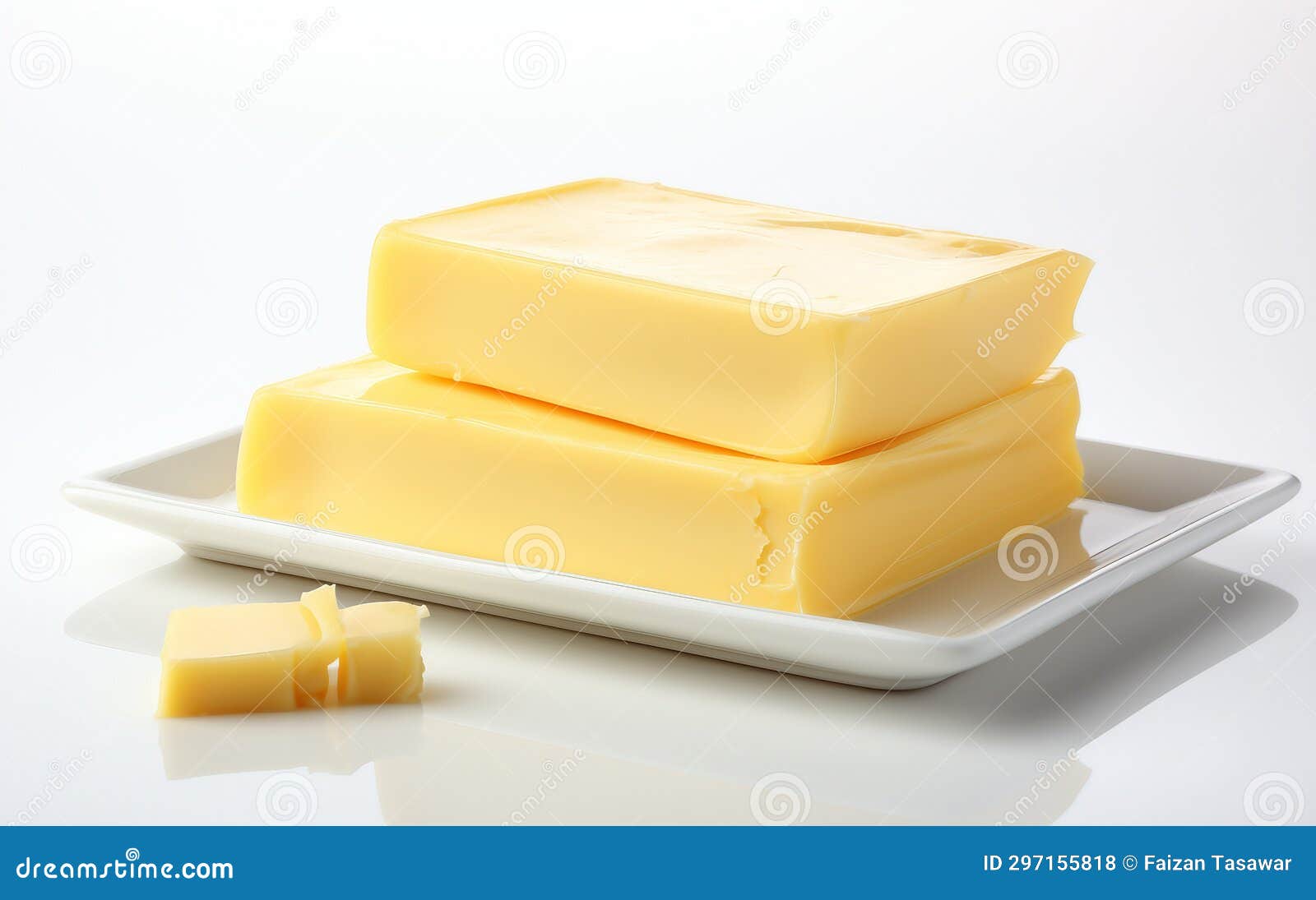 Butter on a Clear Background -Generative Ai Stock Illustration ...