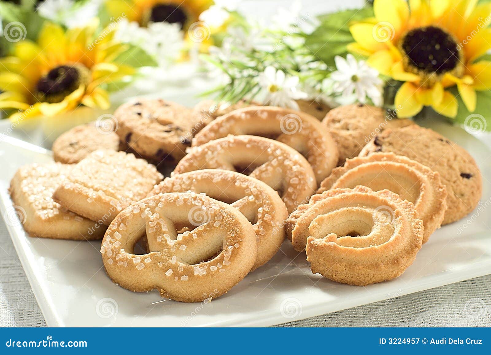 Butter Cookies stock image. Image of dough, food, health - 3224957