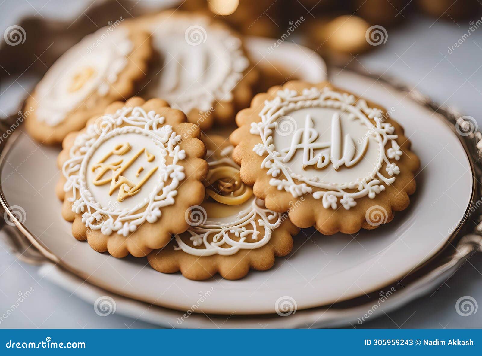 Butter Cookies for Eid Mubarak Celebration in Malaysia Stock ...