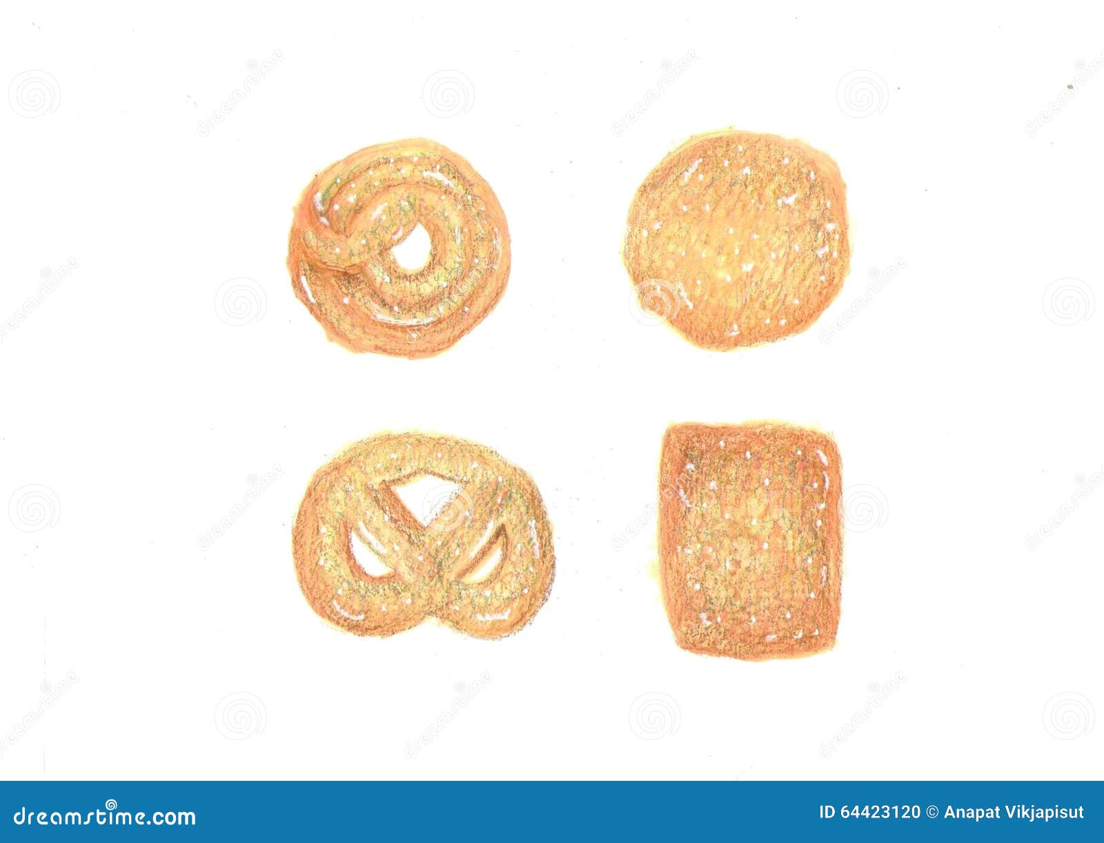 Butter Cookies Illiustration Stock Illustrations – 1 Butter Cookies ...