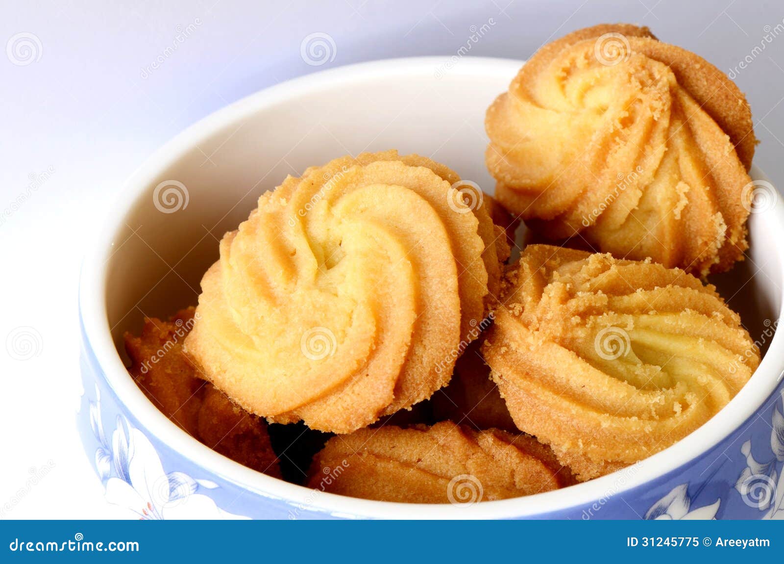 Butter Cookies. stock image. Image of afternoon, nutrition - 31245775