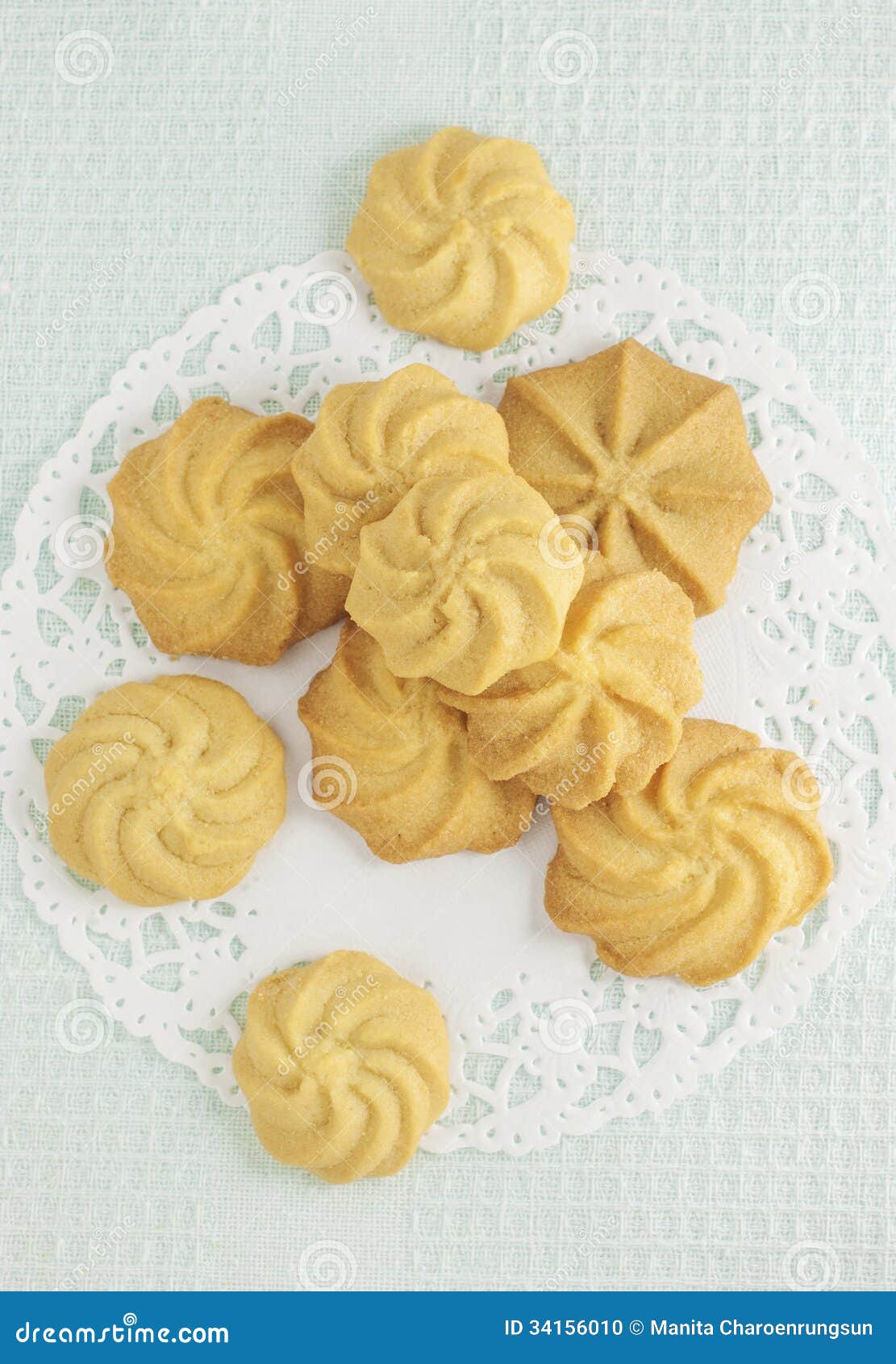 The butter cookies stock photo. Image of flavor, yellow - 34156010