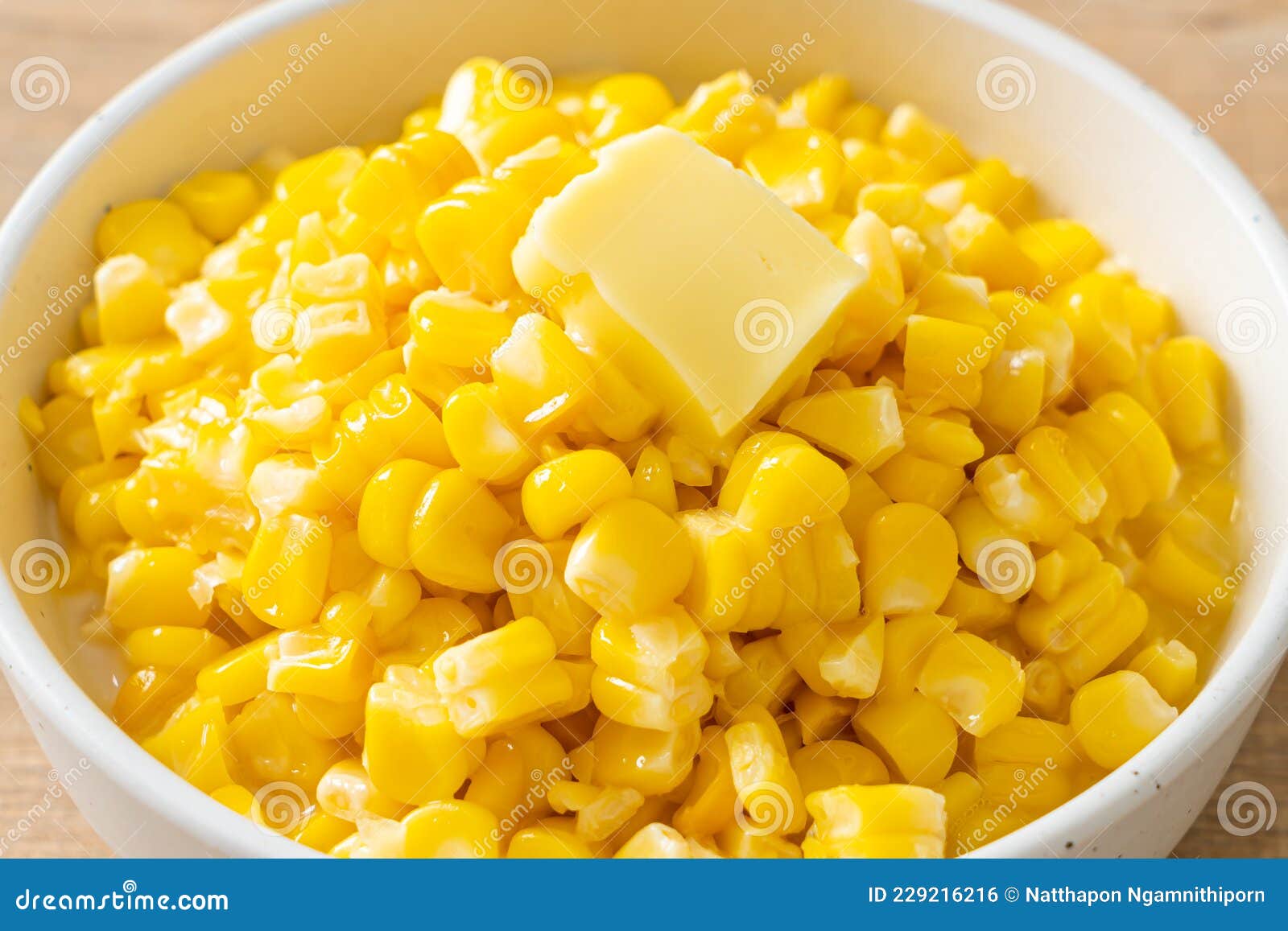Butter corn or Sweet corn stock photo. Image of ripe - 229216216