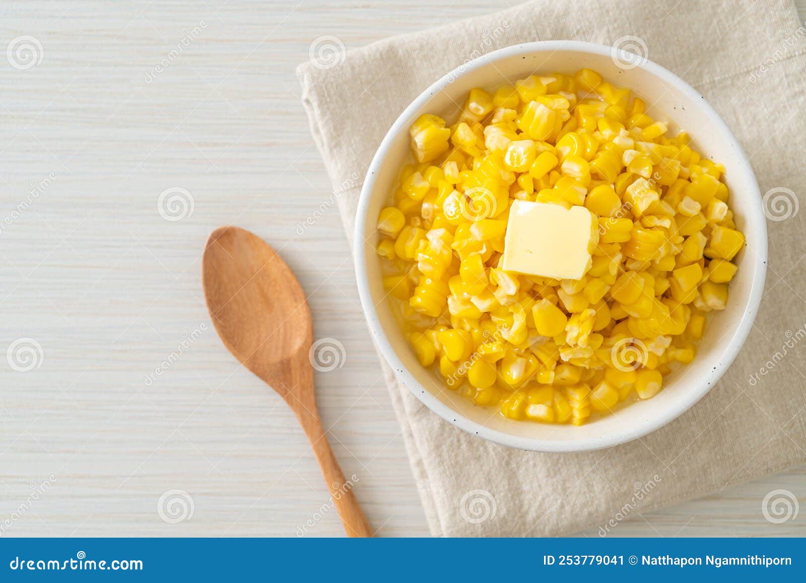 Butter corn or Sweet corn stock image. Image of seasonal - 253779041