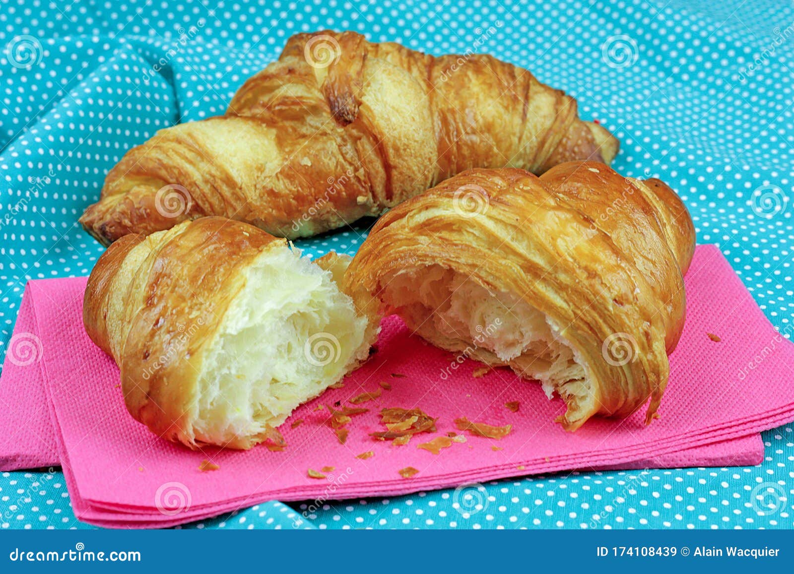 Butter croissant stock image. Image of freshness, gluttony - 174108439