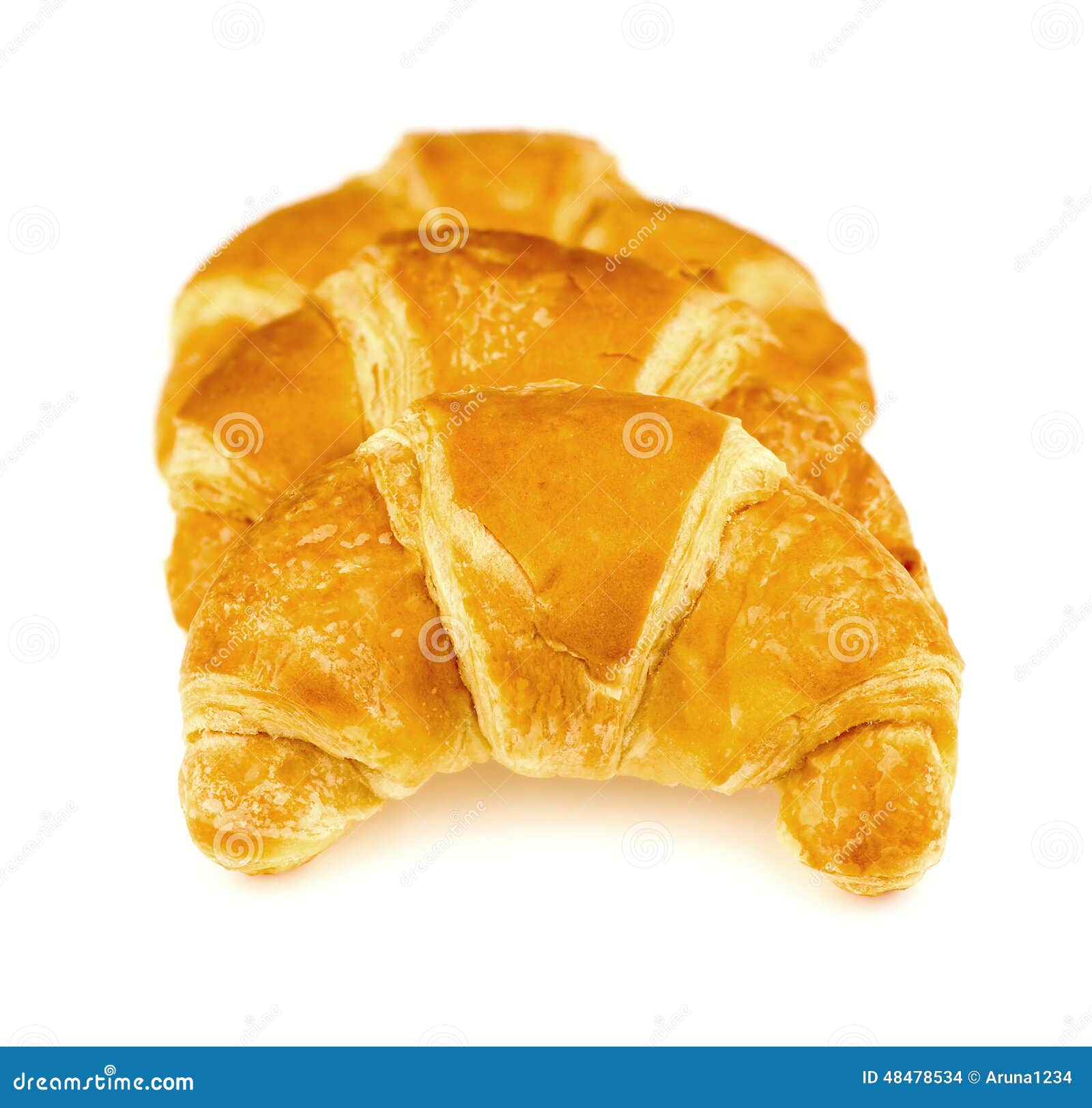 Butter croissants stock photo. Image of assortment, cooked - 48478534