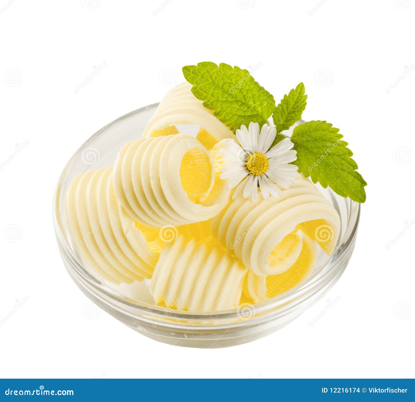 Butter curls stock photo. Image of isolated, white, milk - 12216174
