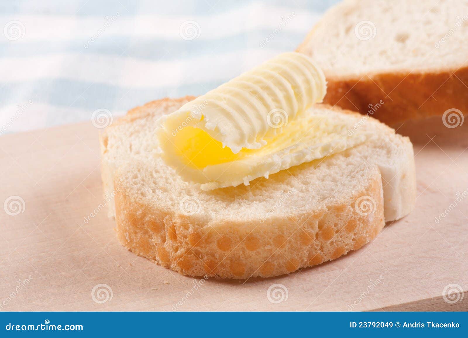 Butter curls on bread stock image. Image of horizontal - 23792049
