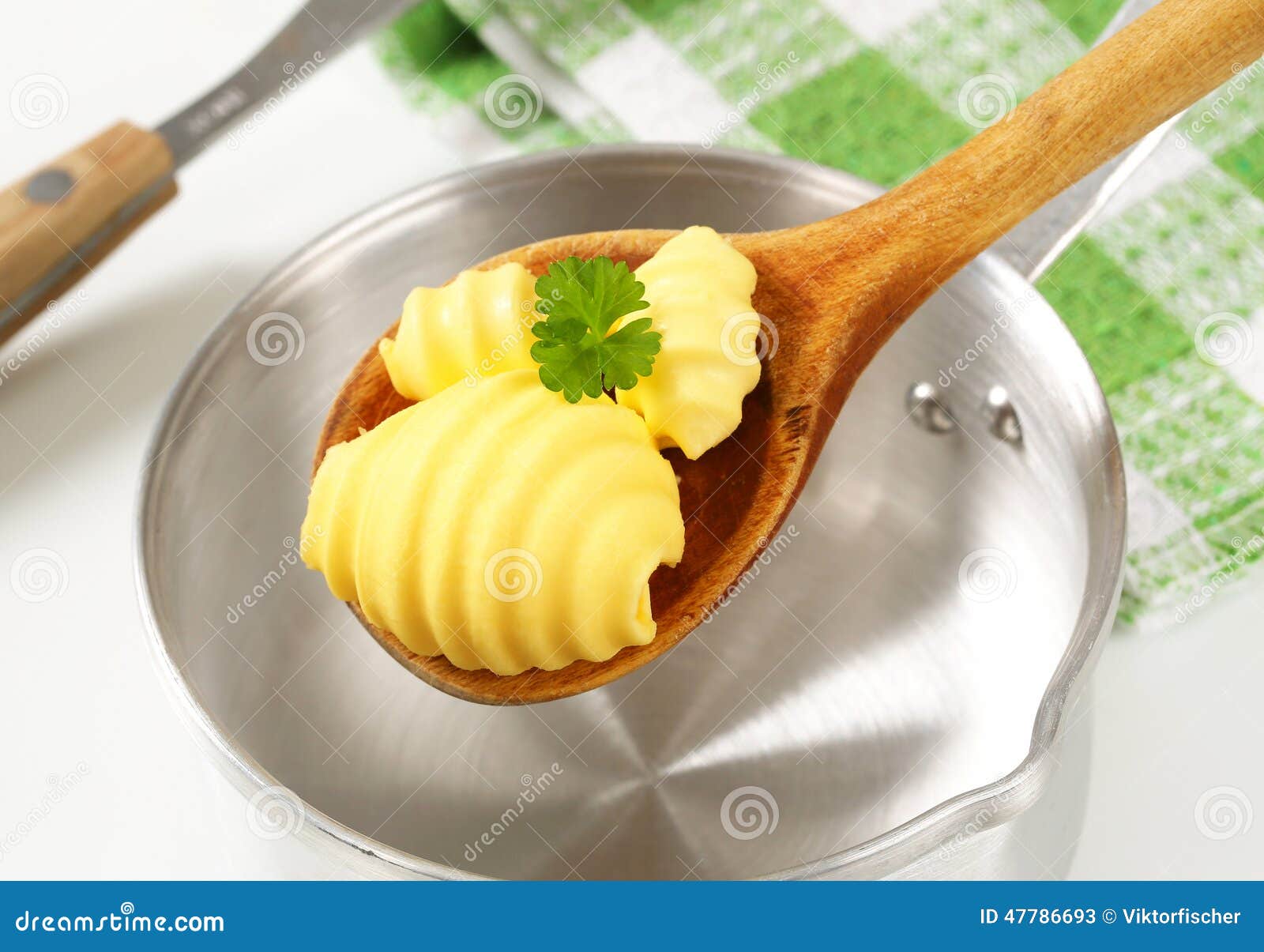 Butter Curls on Wooden Spoon Stock Image - Image of shot, kitchen: 47786693