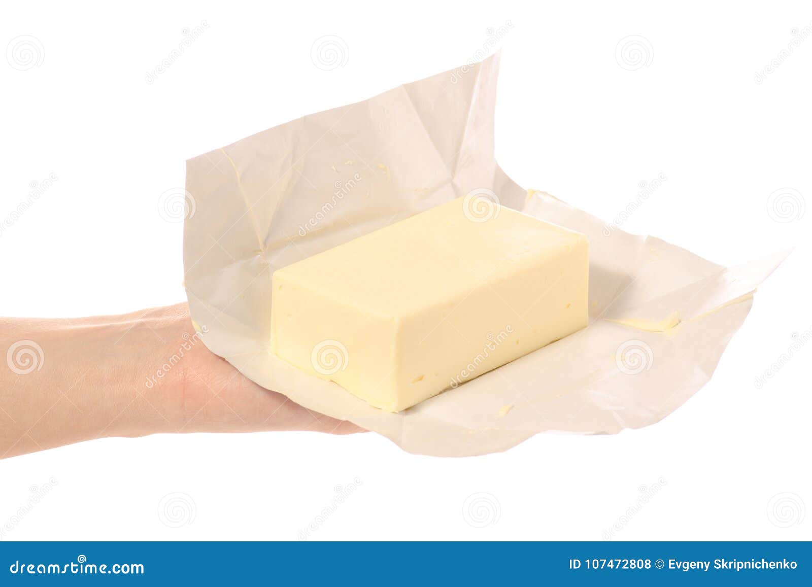 Butter in hand stock photo. Image of natural, open, cream - 107472808