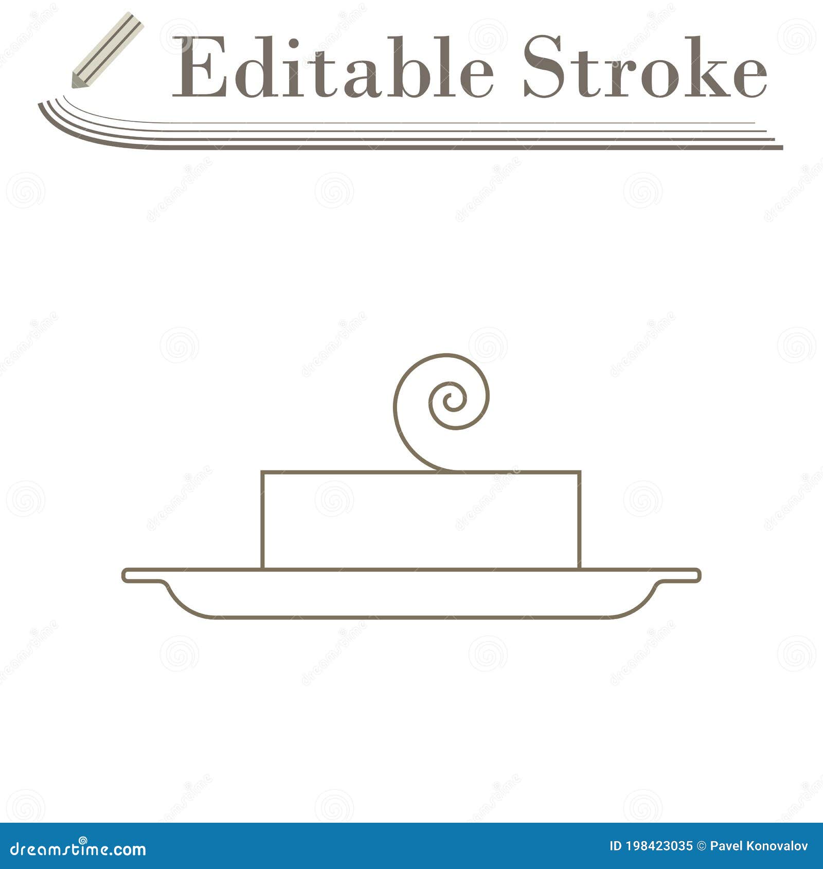 Butter Icon stock vector. Illustration of healthy, cutout - 198423035