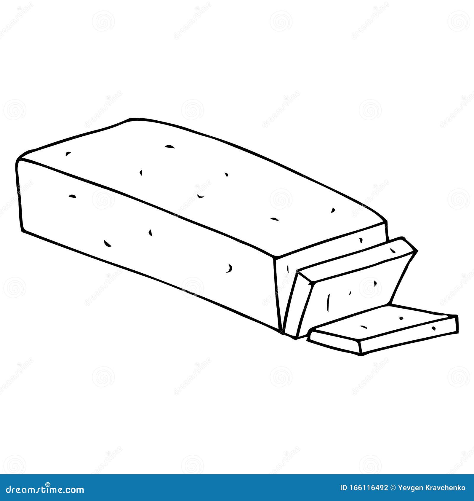 Butter Icon. Vector of a Piece of Butter. Hand Drawn Butter Stock ...