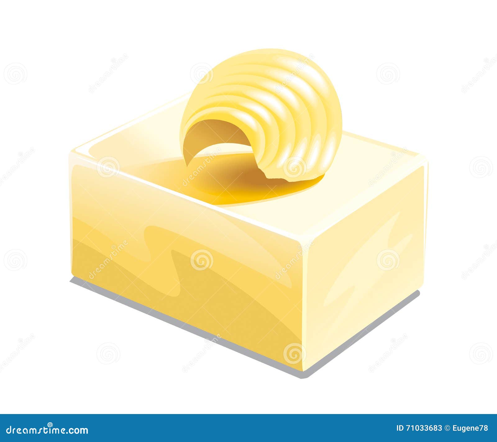 Butter illustration stock vector. Illustration of butter - 71033683