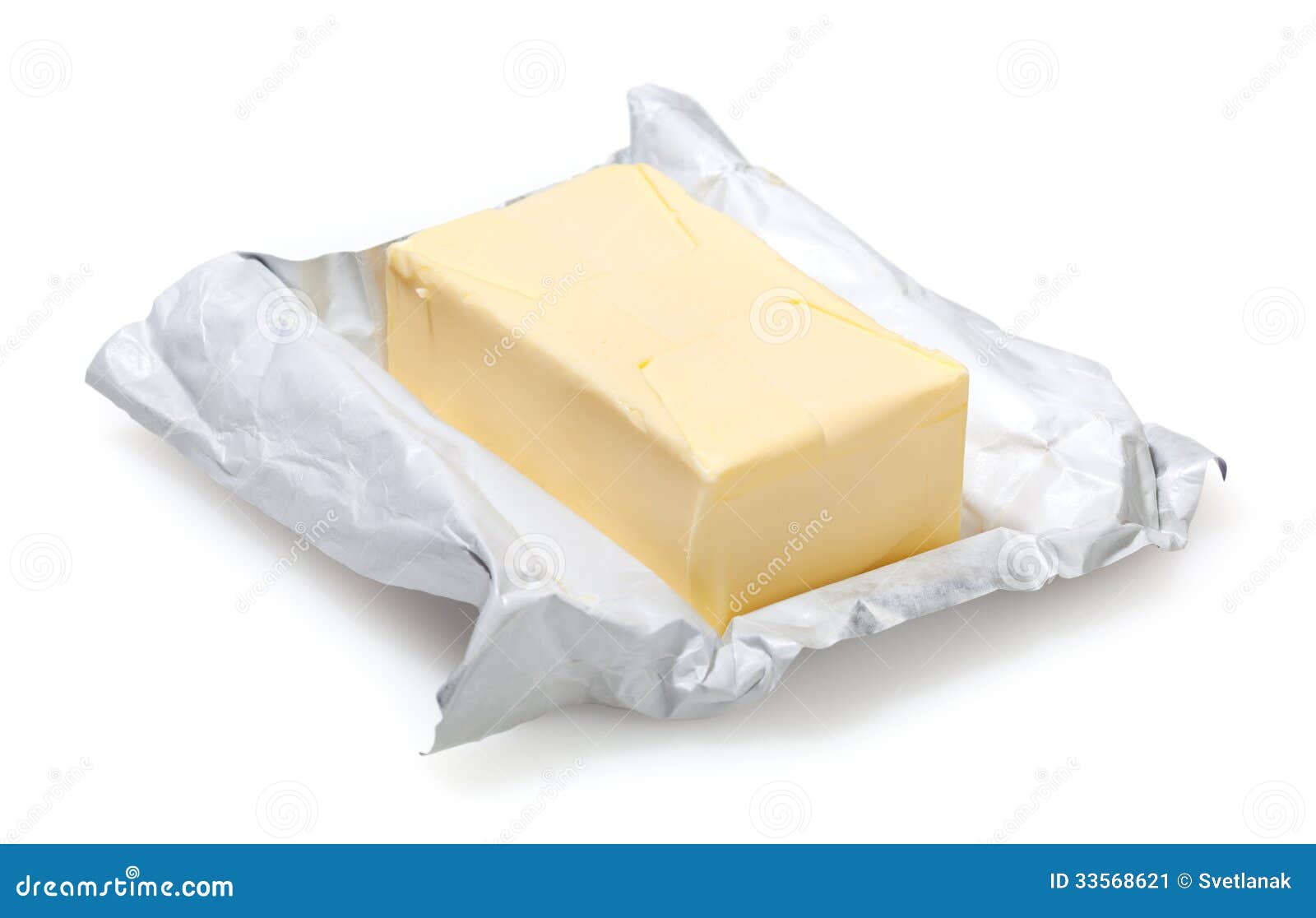 Butter Isolated On White Background Stock Image - Image: 33568621