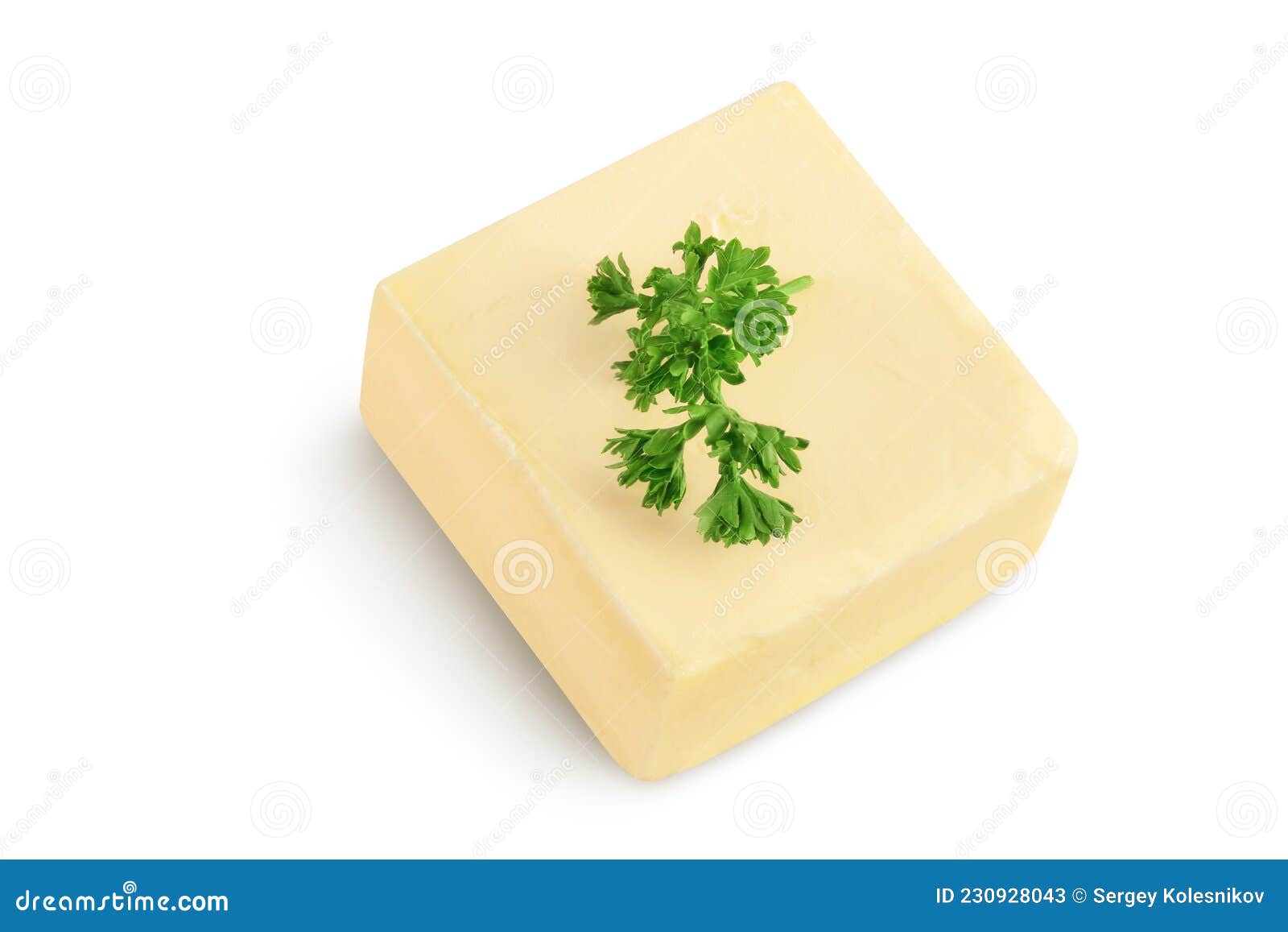 Butter Isolated on White Background with Clipping Path and Full Depth ...