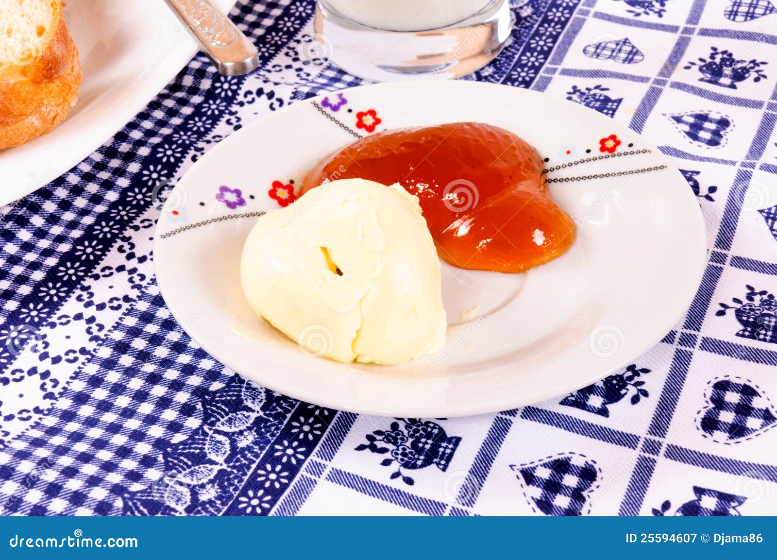 Butter and jam stock image. Image of margarine, kitchen - 25594607