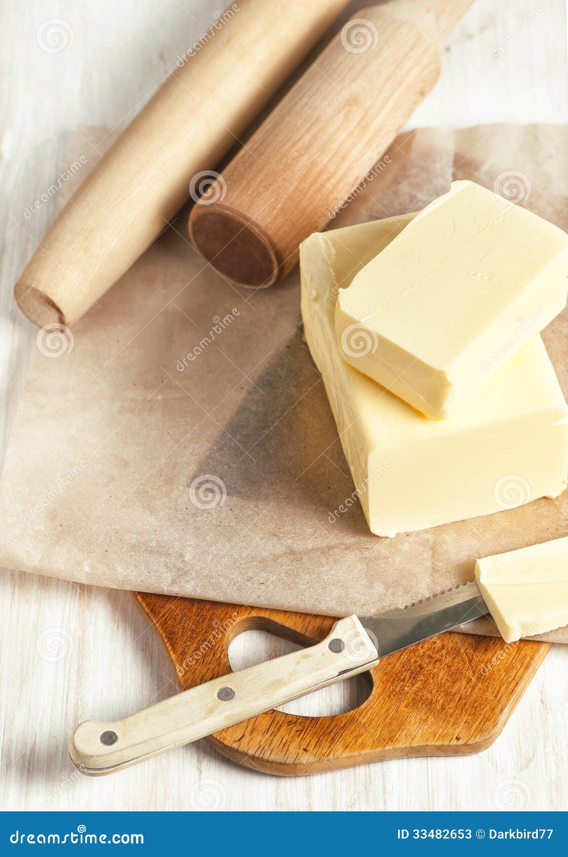 Butter and kitchen utensil stock image. Image of butter - 33482653