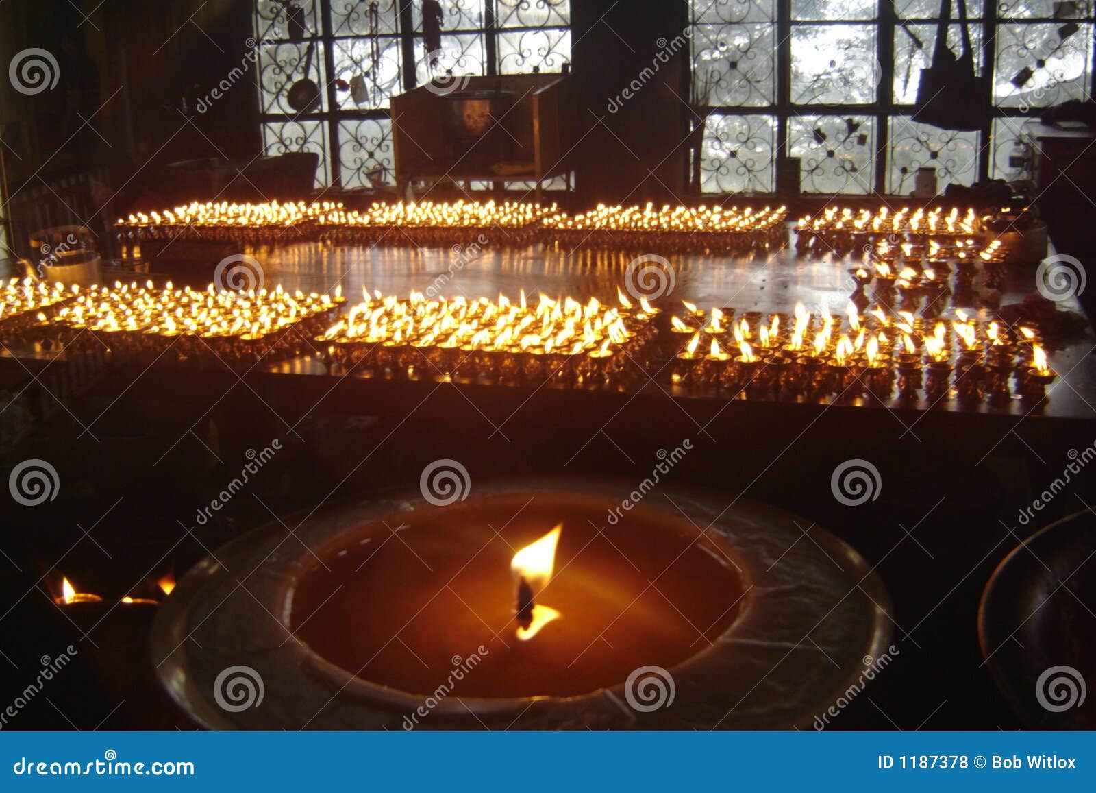 Buddhist Butter Lamps Stock Photography | CartoonDealer.com #1380710