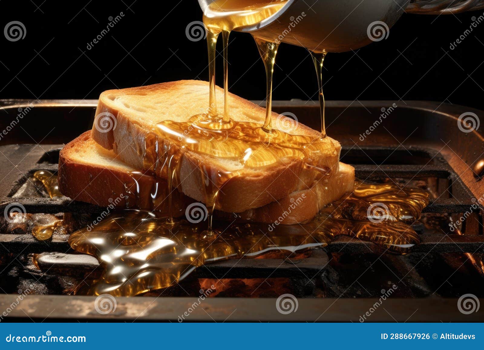 Butter Melting on Freshly Toasted Bread Stock Photo - Image of melting ...