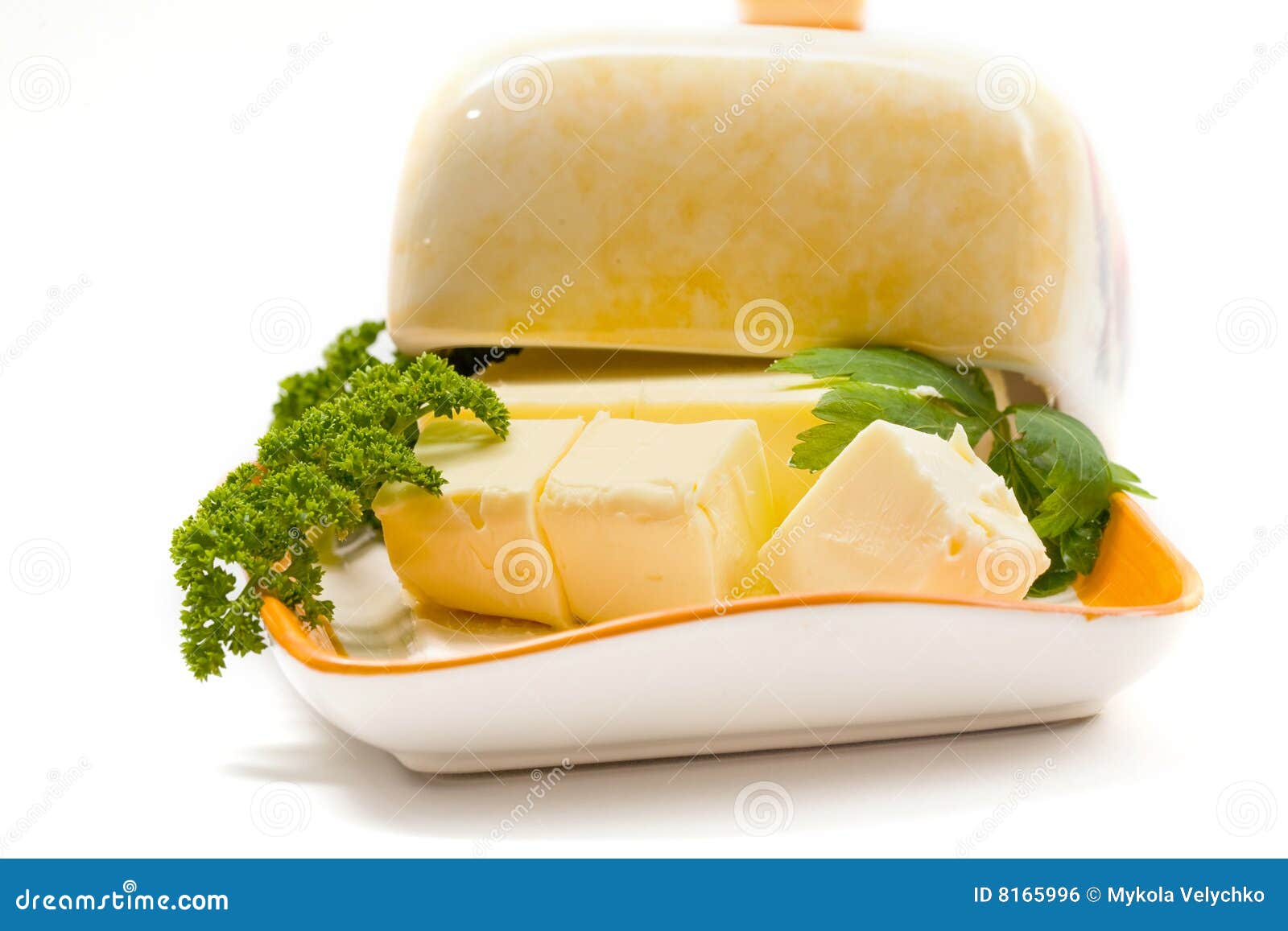Butter on plate stock photo. Image of butter, healthy - 8165996