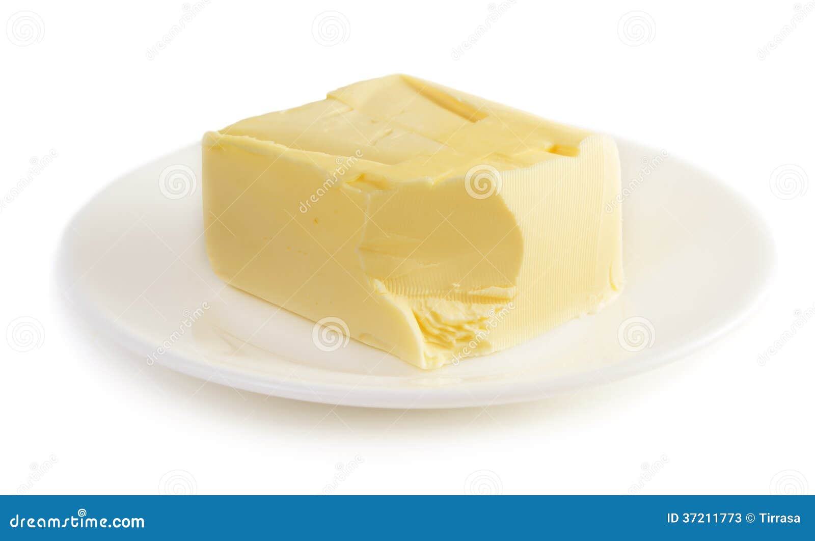 Butter on plate stock image. Image of macro, clean, butter - 37211773