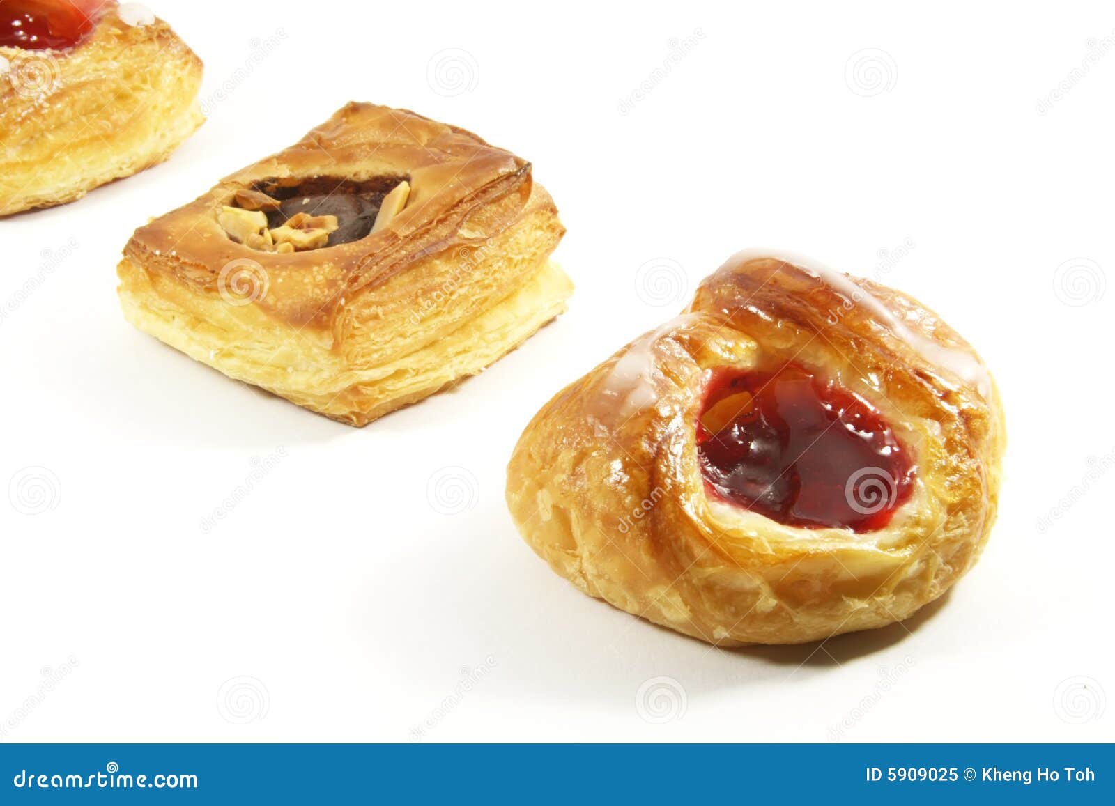 Butter Puff Pastry Danishes Stock Image - Image of chocolate, homemade ...