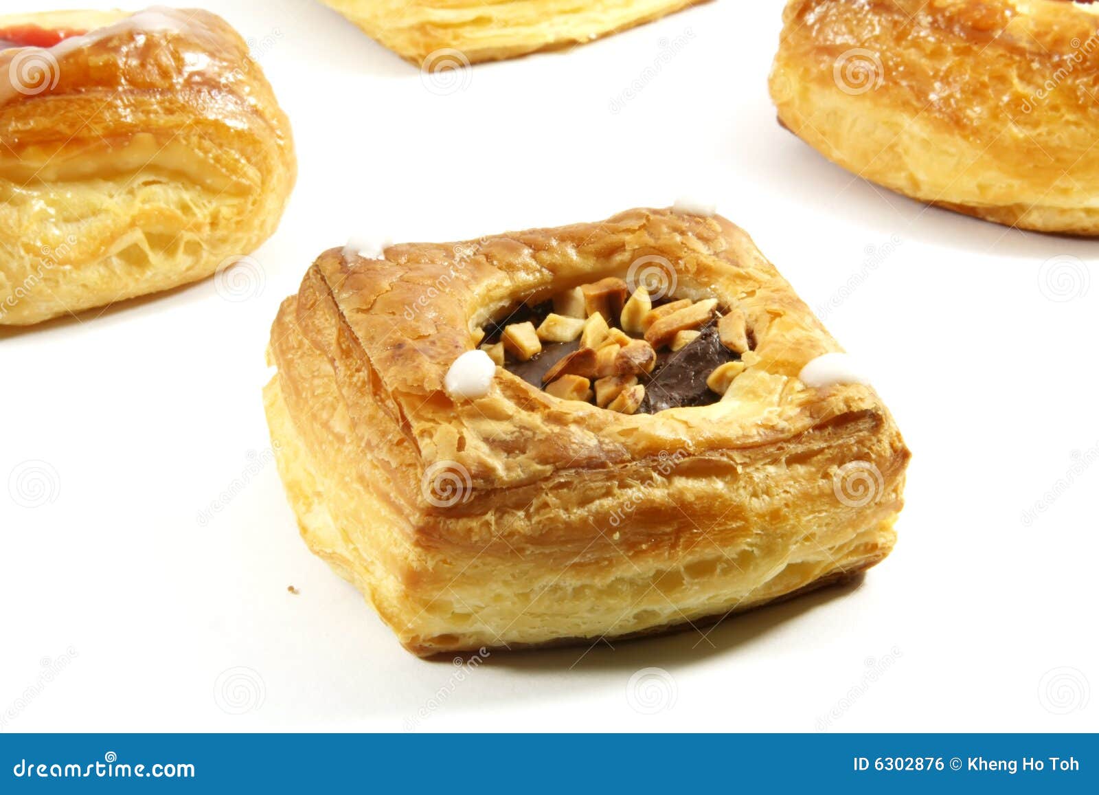 Butter Puff Pastry Danishes Stock Photo - Image of food, puffs: 6302876