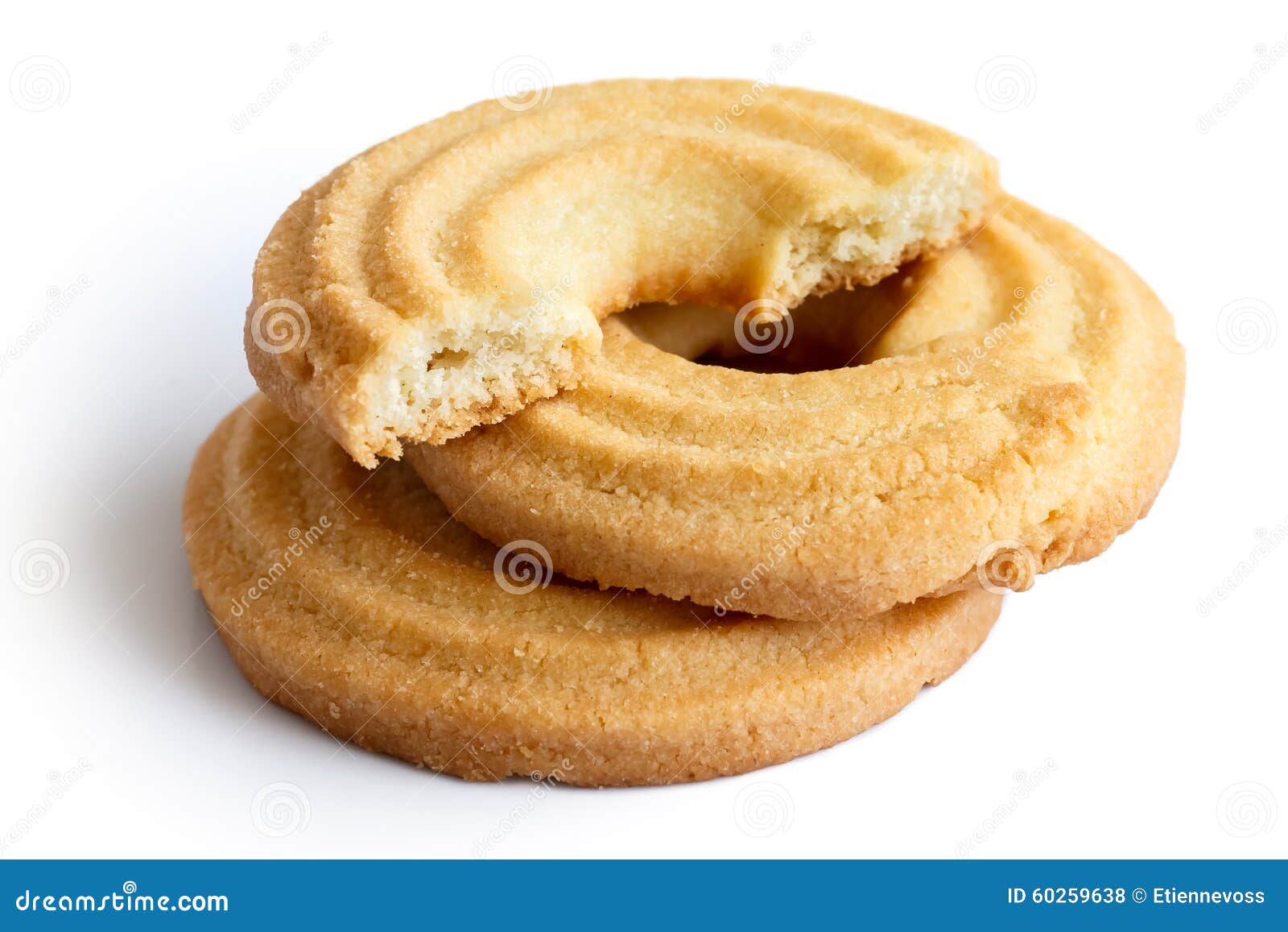 Butter ring biscuit. stock photo. Image of closeup, butter - 60259638