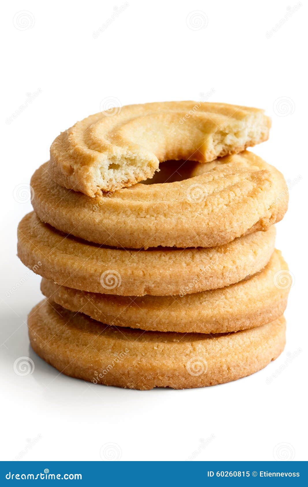 Butter ring biscuits. stock image. Image of biscuits - 60260815