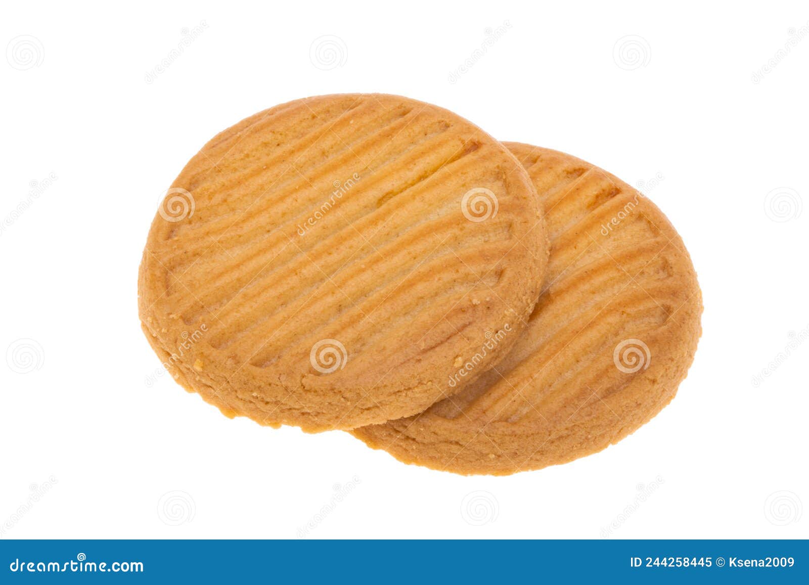 Butter Round Cookie Isolated Stock Image - Image of treat, healthy ...