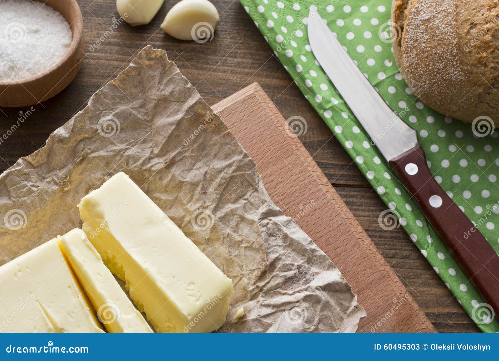Butter on the table stock image. Image of healthy, board - 60495303
