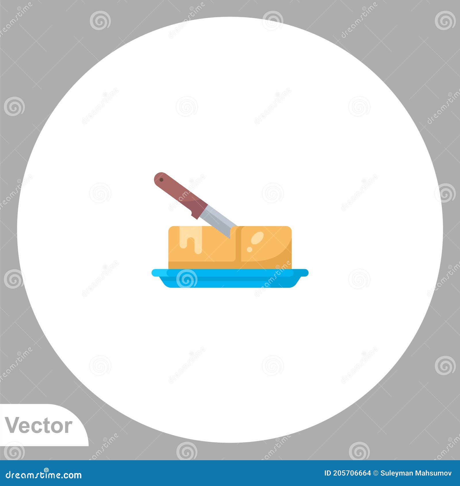 Butter Vector Icon Sign Symbol Stock Vector - Illustration of icon ...