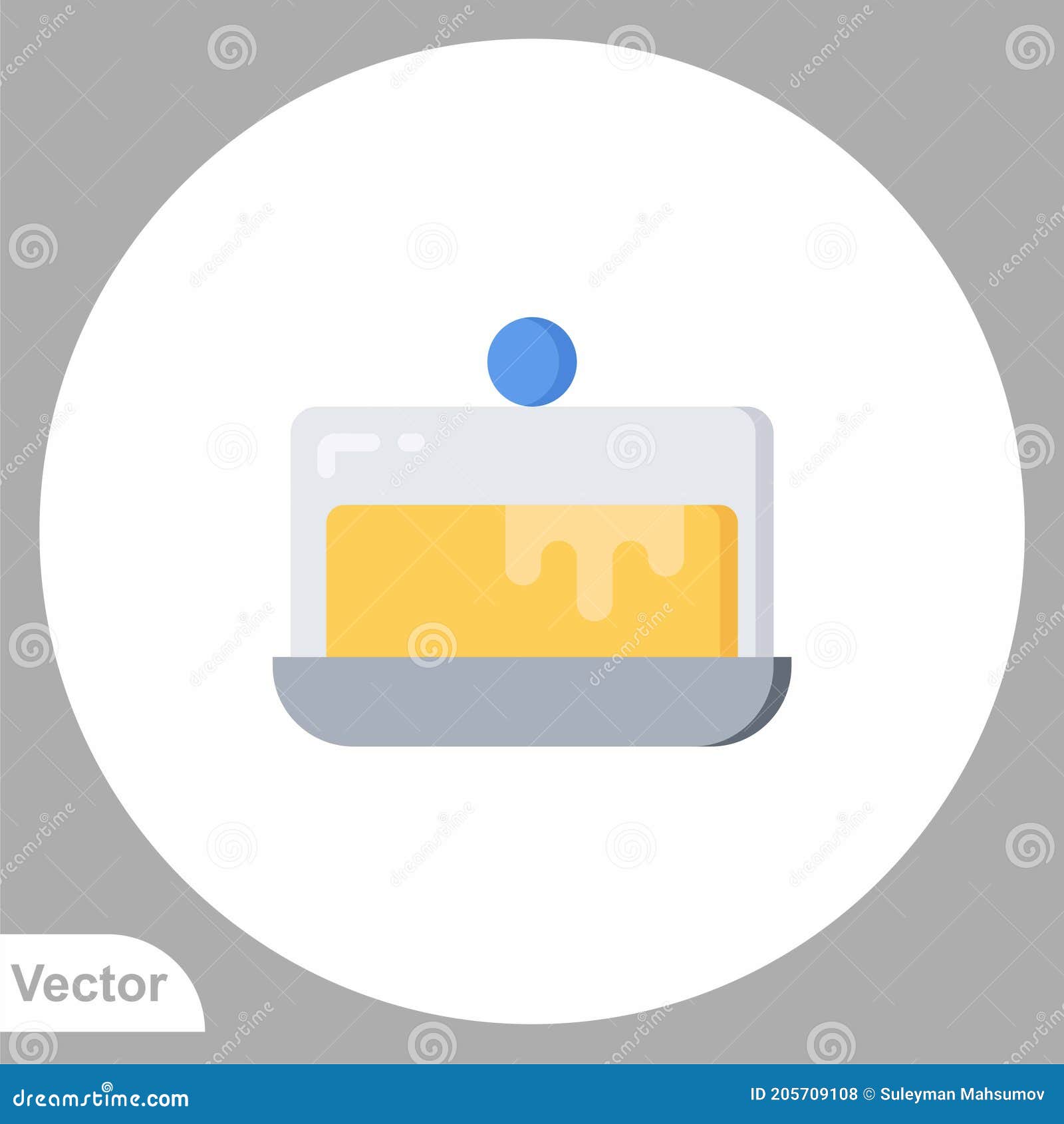 Butter Vector Icon Sign Symbol Stock Vector - Illustration of isolated ...