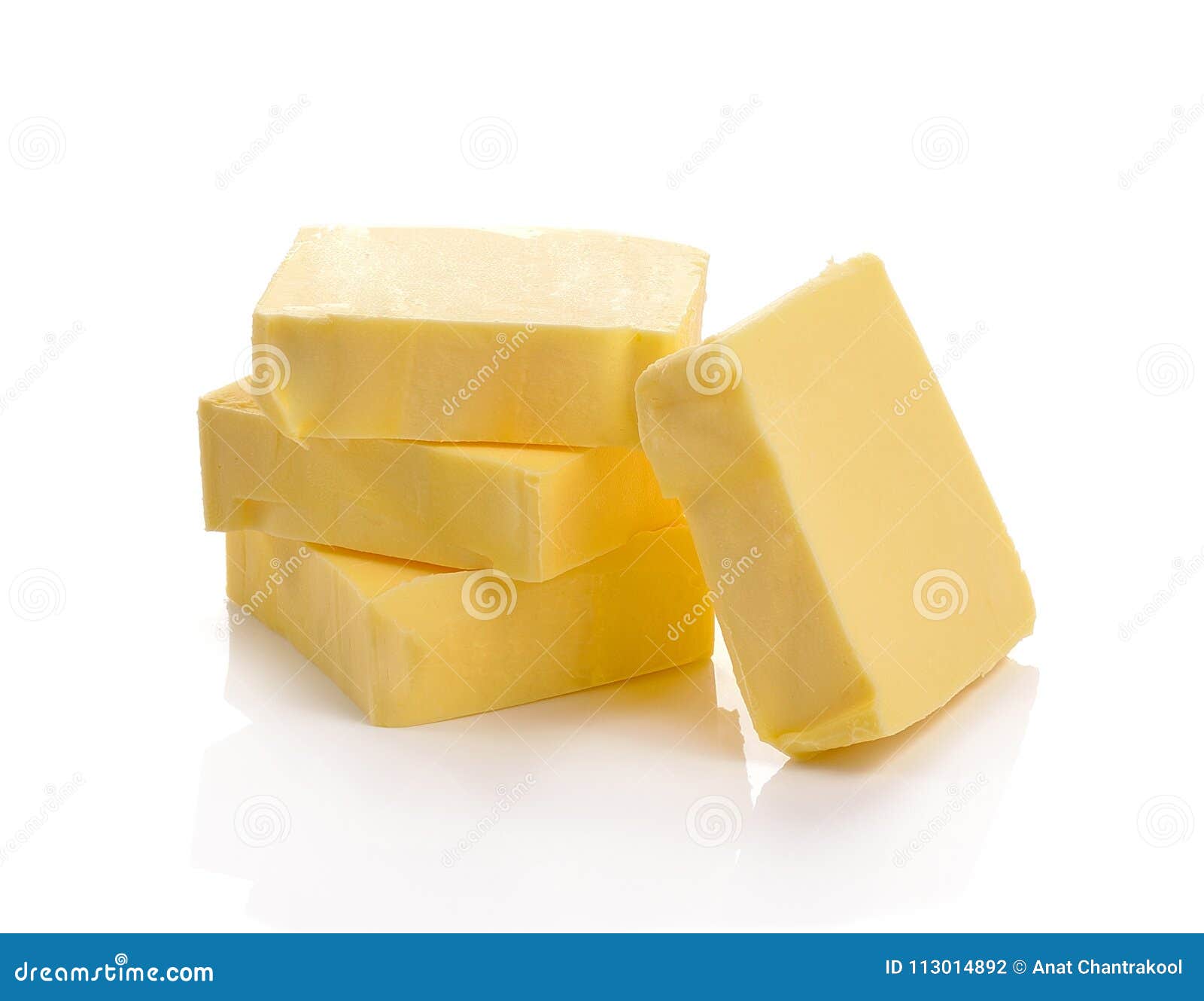 Butter on white background stock photo. Image of sliced - 113014892