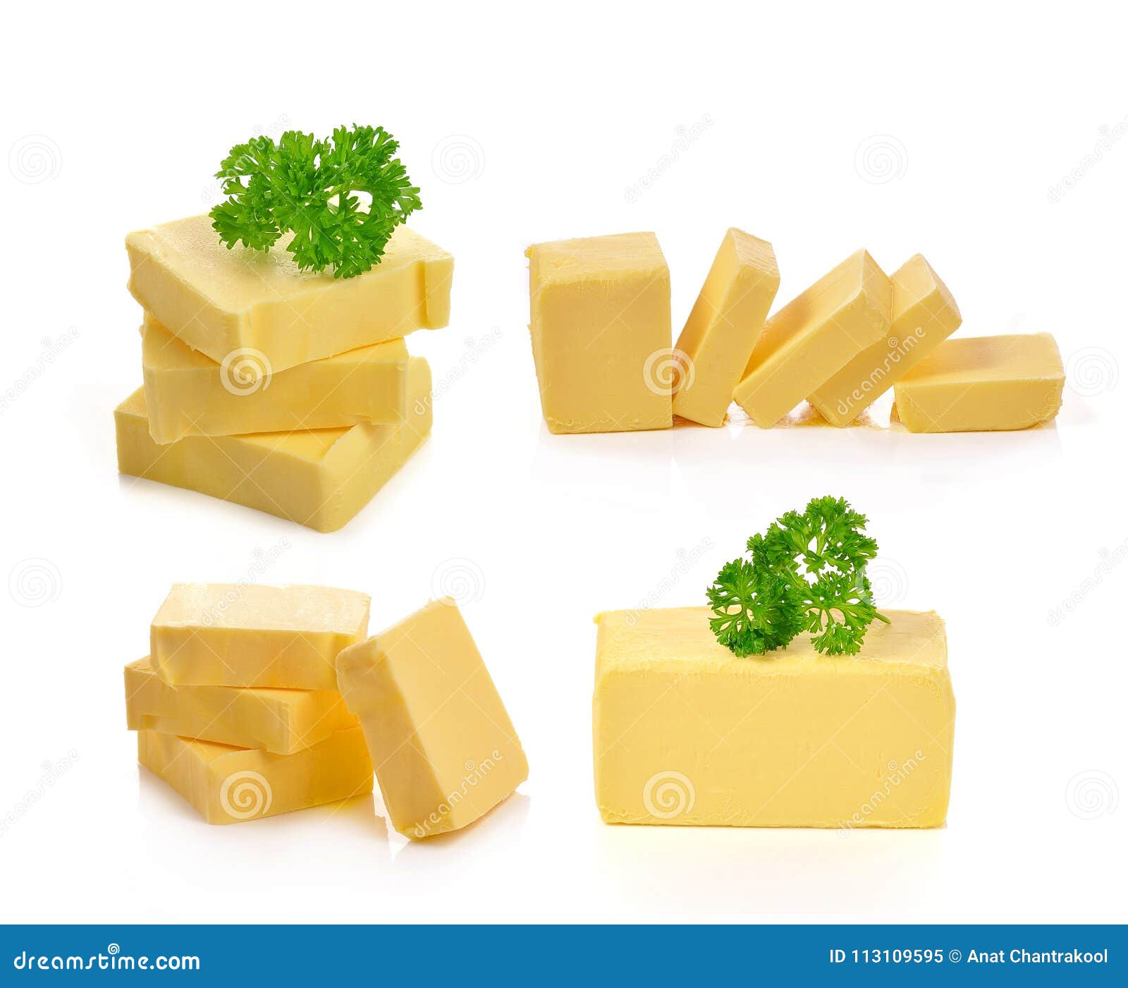 Butter on white background stock image. Image of dairy - 113109595