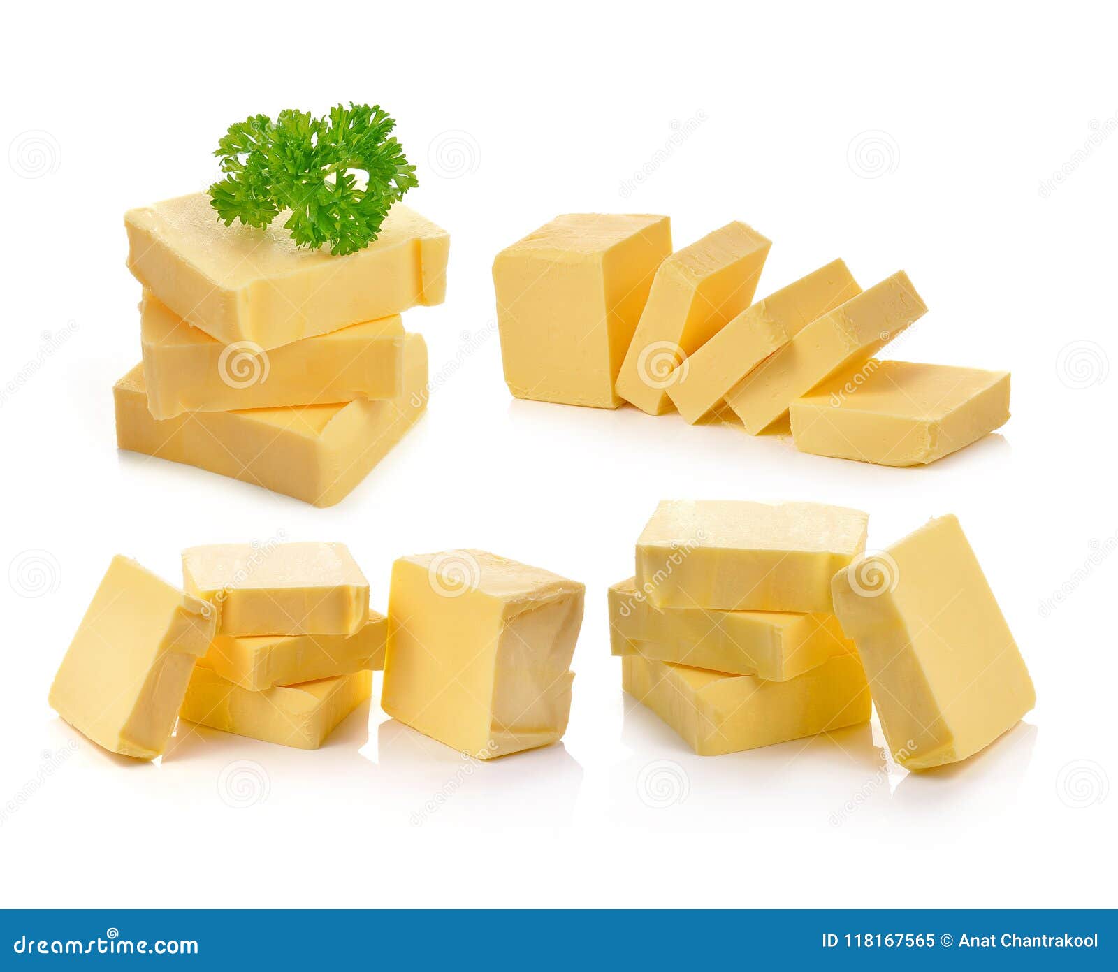 Butter on white background stock image. Image of ingredient - 118167565