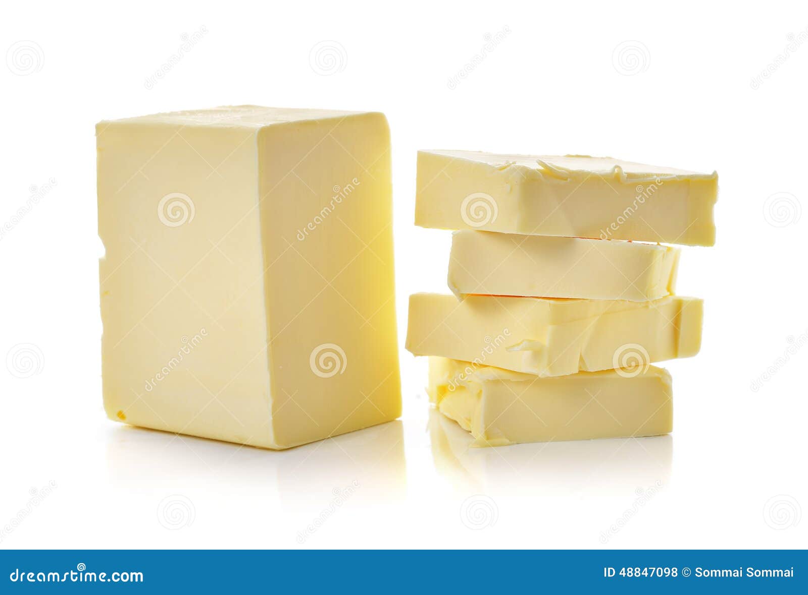 Butter on white background stock photo. Image of stick - 48847098