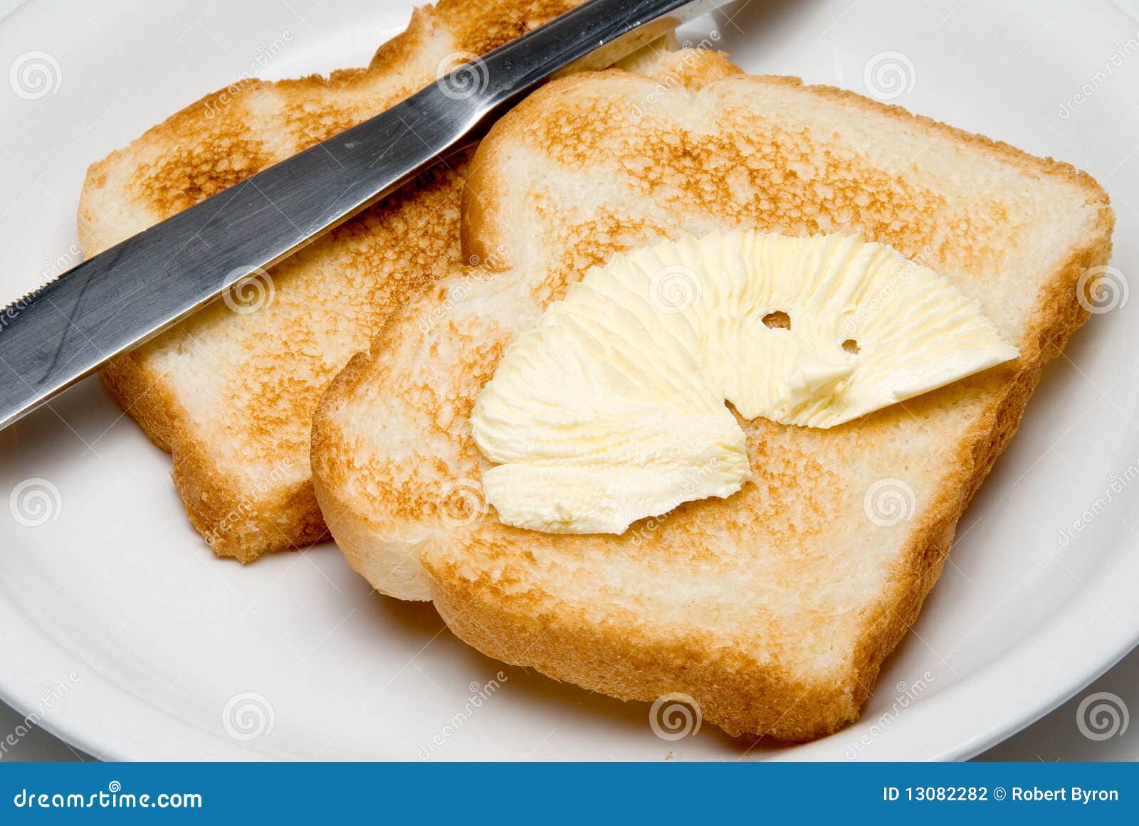Buttered Toast stock photo. Image of breakfast, crust - 13082282