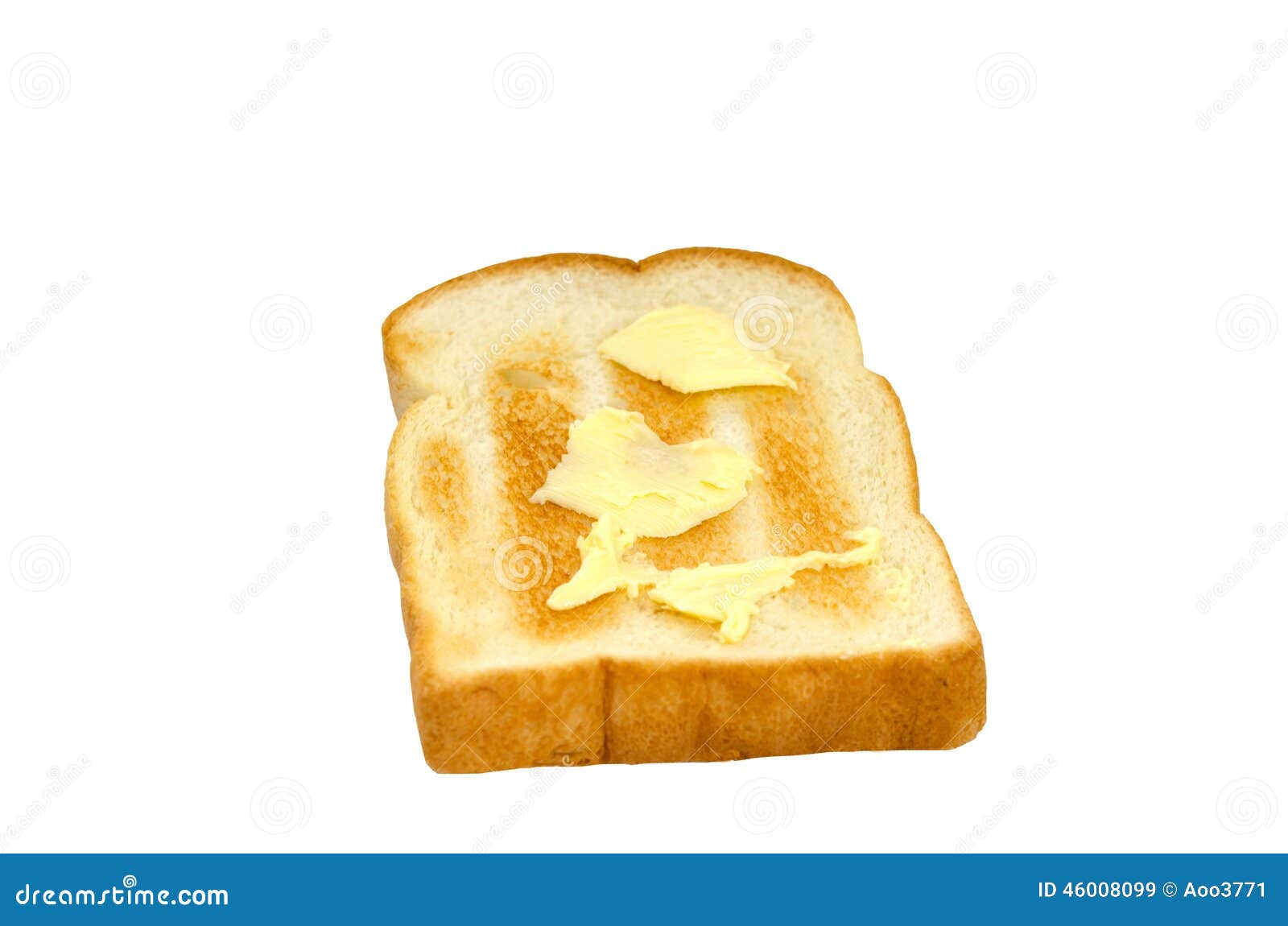 Buttered toast stock image. Image of plate, food, thick - 46008099