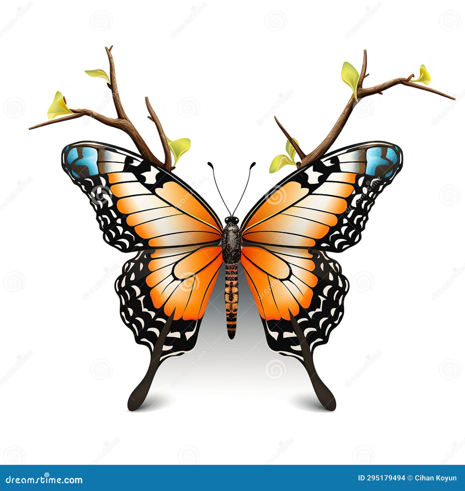 Butterflies Flying in the Air a Symbol of Freedom and Change Stock ...