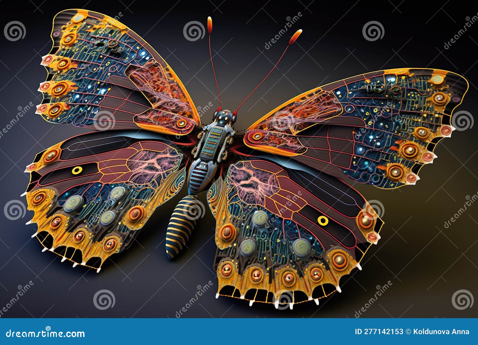 Butterflies are Made of Microcircuits, Created with Generative AI ...