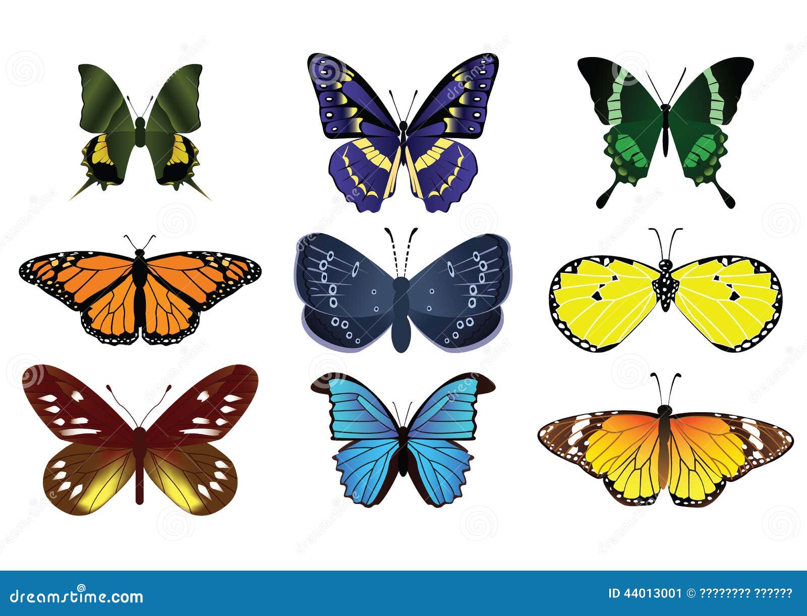 Beautyful Butterflies Stock Illustrations – 6 Beautyful Butterflies ...