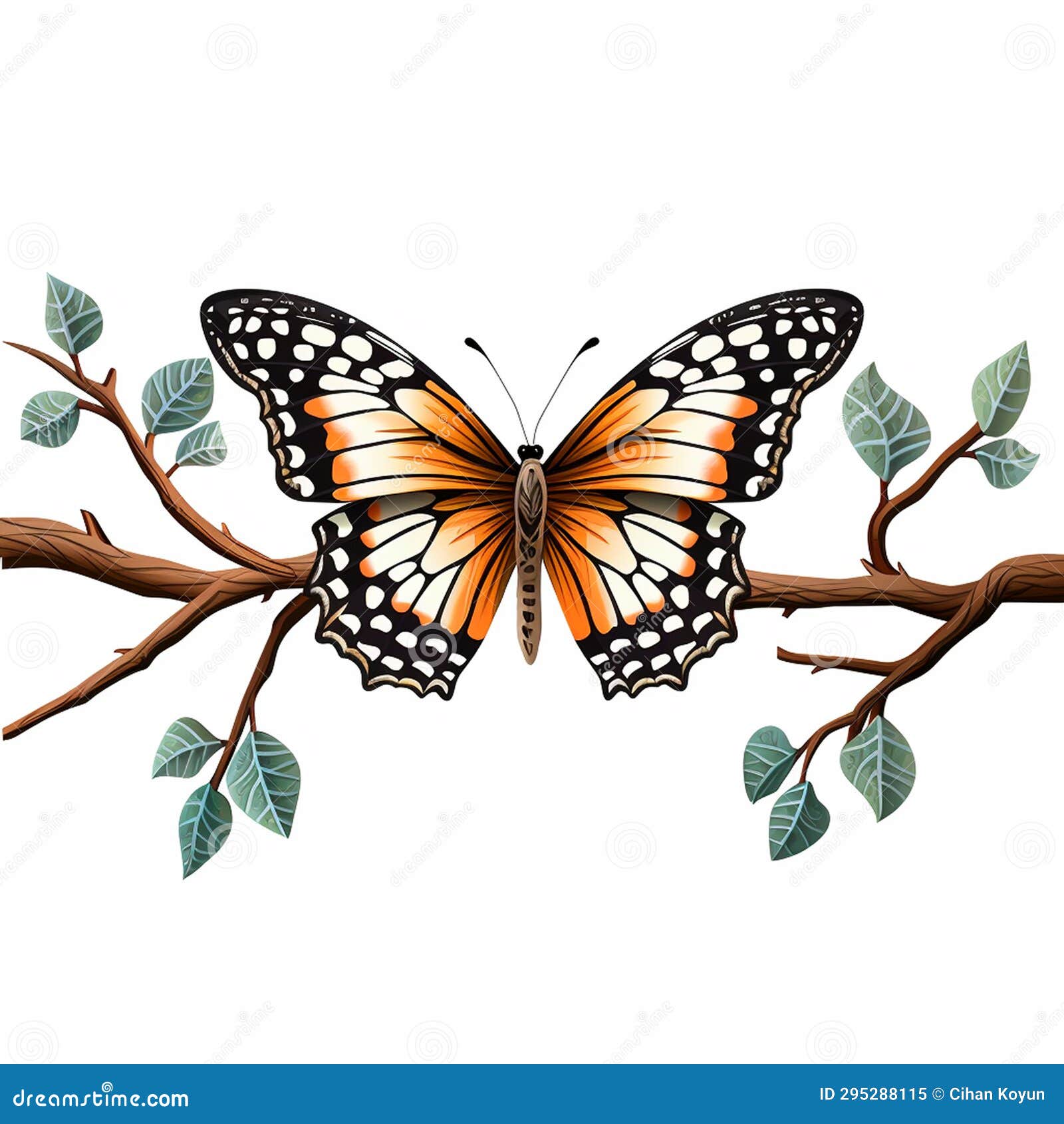 Butterflies on a Tree a Symbol of Strength and Resilience Stock ...