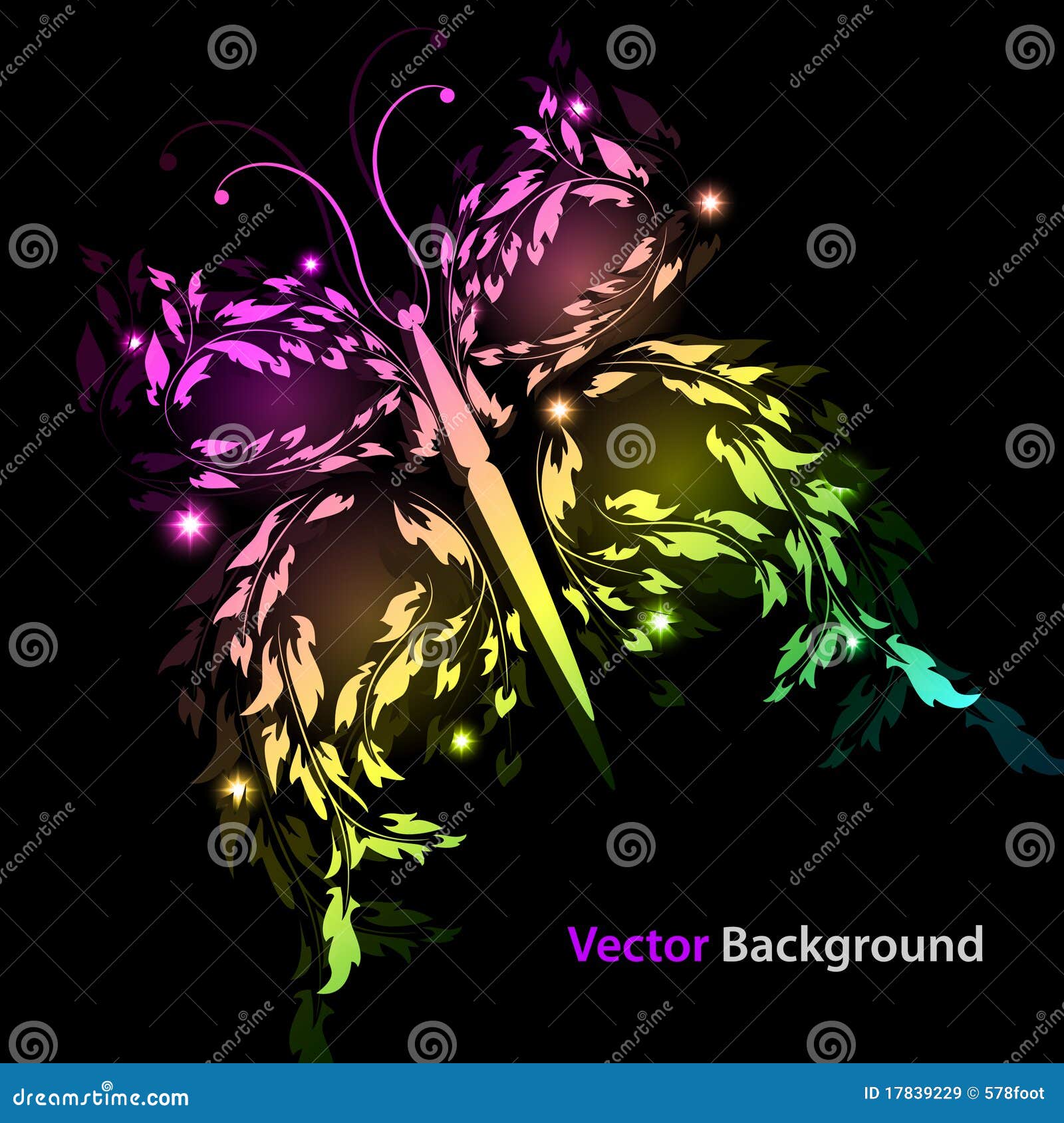 Butterfly stock vector. Illustration of cool, butterfly - 17839229