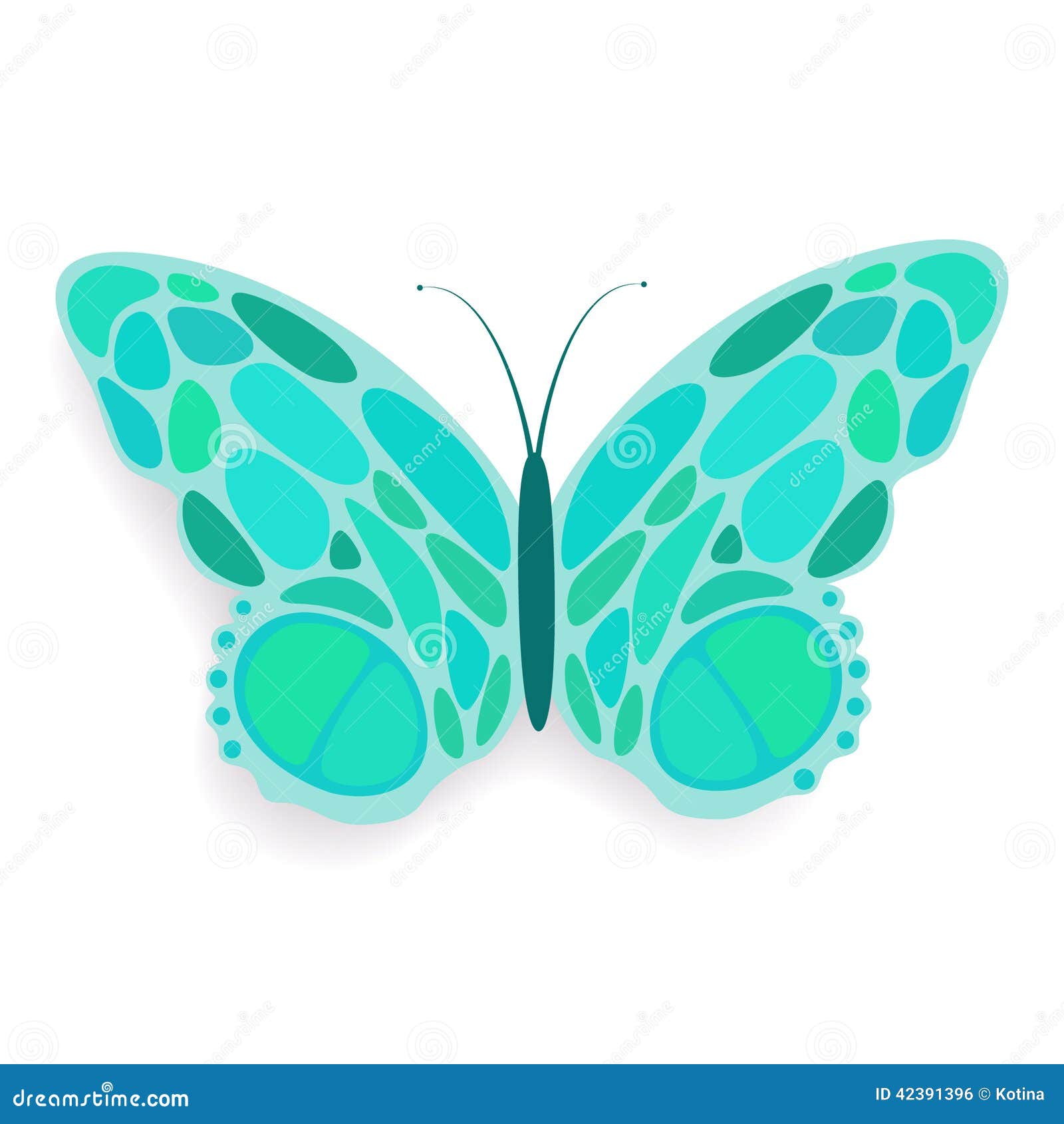 Butterfly abstract stock vector. Illustration of form - 42391396