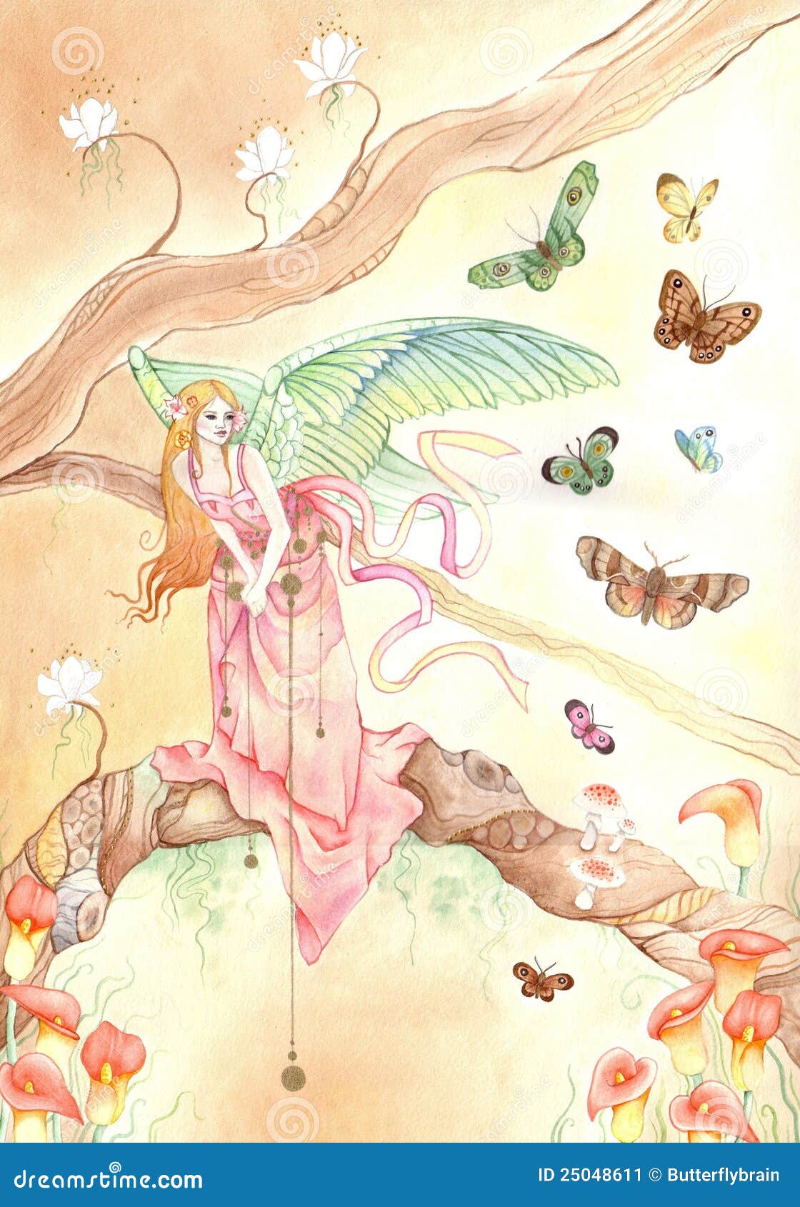 Butterfly Angel Stock Illustrations – 3,175 Butterfly Angel Stock ...