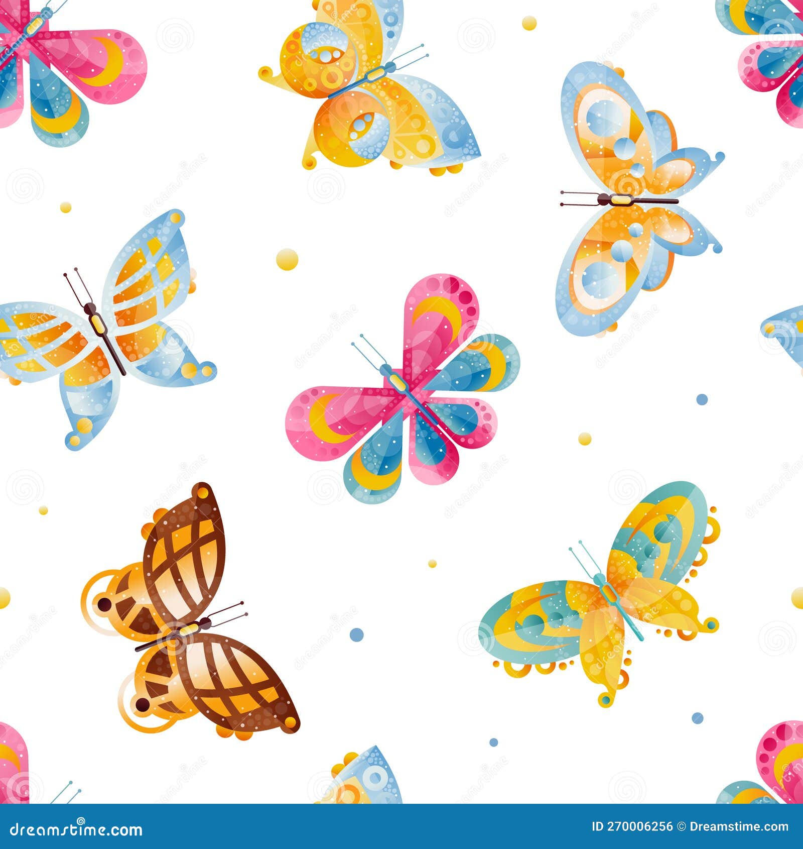 Butterfly As Fluttering Insect with Brightly Coloured Wings Vector ...