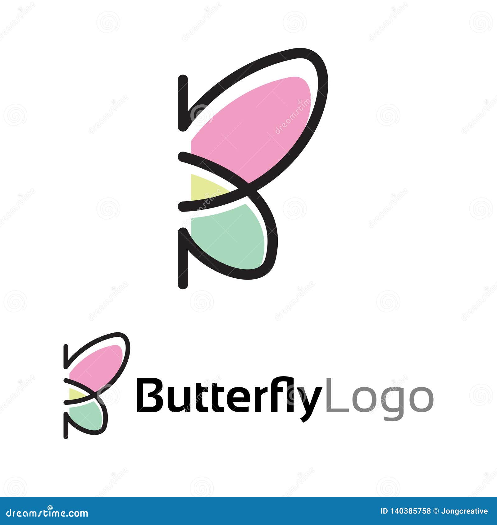 Butterfly with B Letter Abstract Logo Template Stock Vector ...