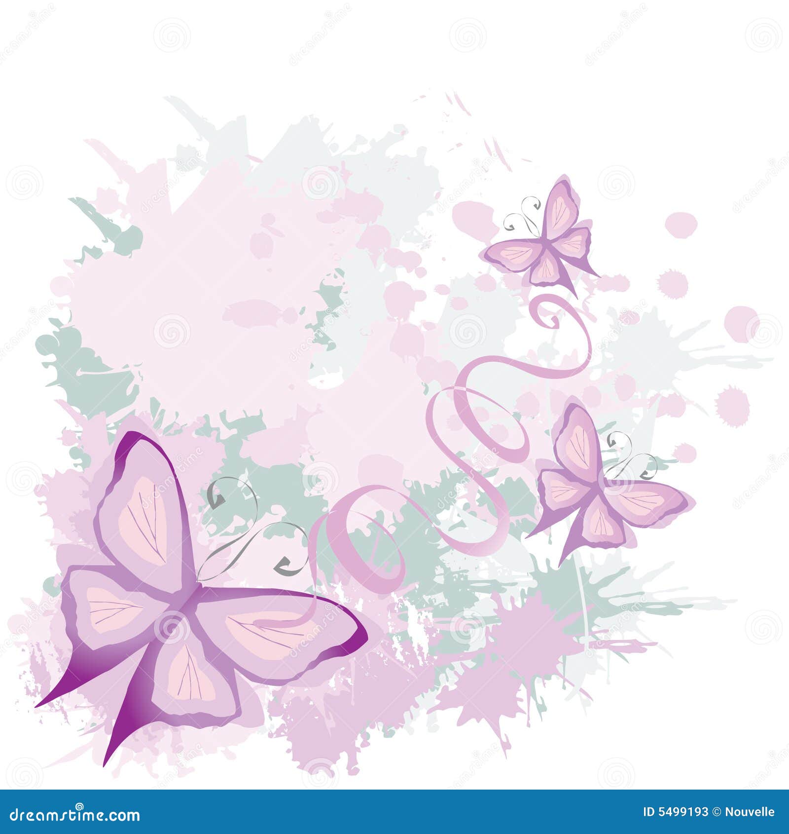 Butterfly background stock vector. Image of decoration - 5499193